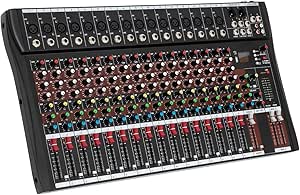 Amazon.com: YIYIONCE 16 Channel Mixer Board Professional Effects Audio ...