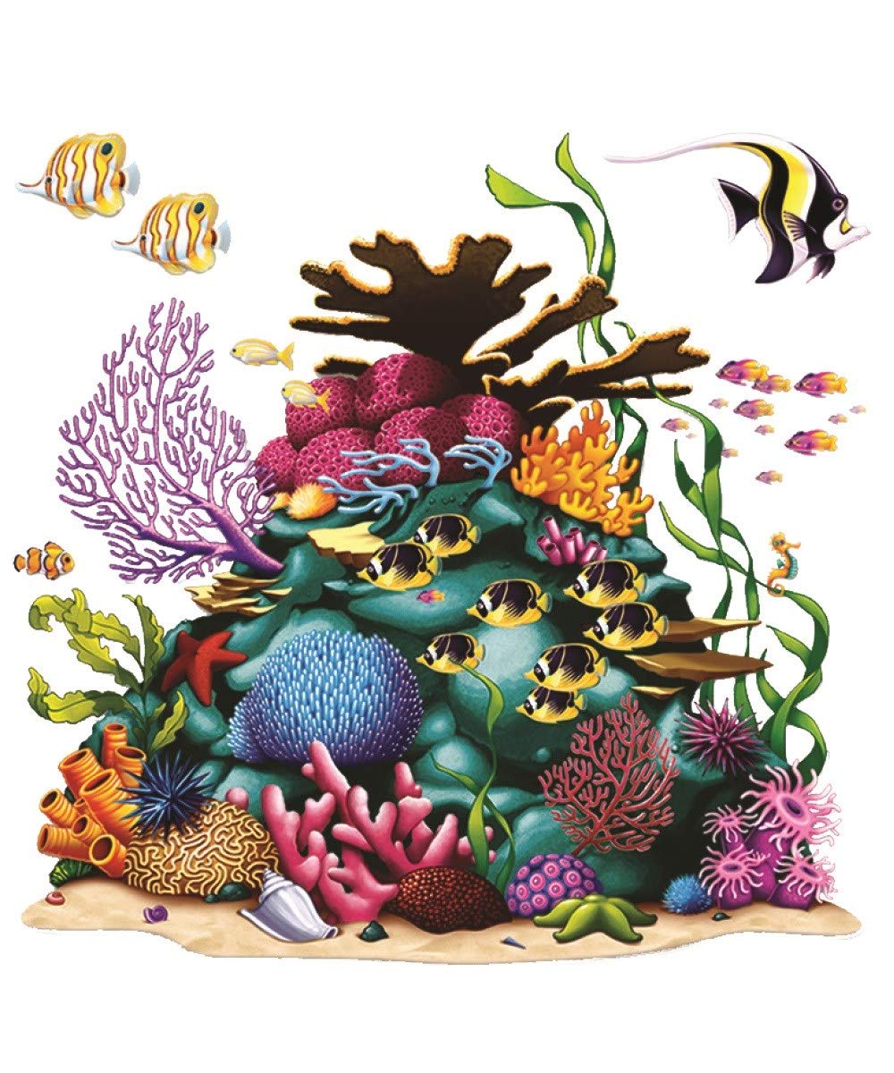 Amazon.com: Coral Reef Prop (3 fish included) Party Accessory (1 count ...