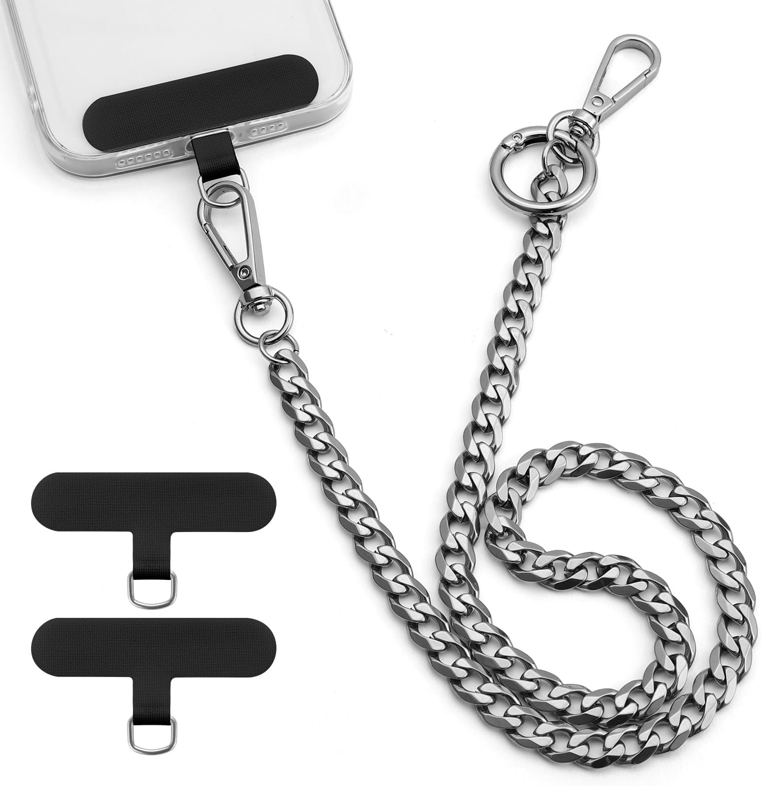 Amazon.com: SHANSHUI Phone Lanyard Tether, Anti Theft Spring Phone ...