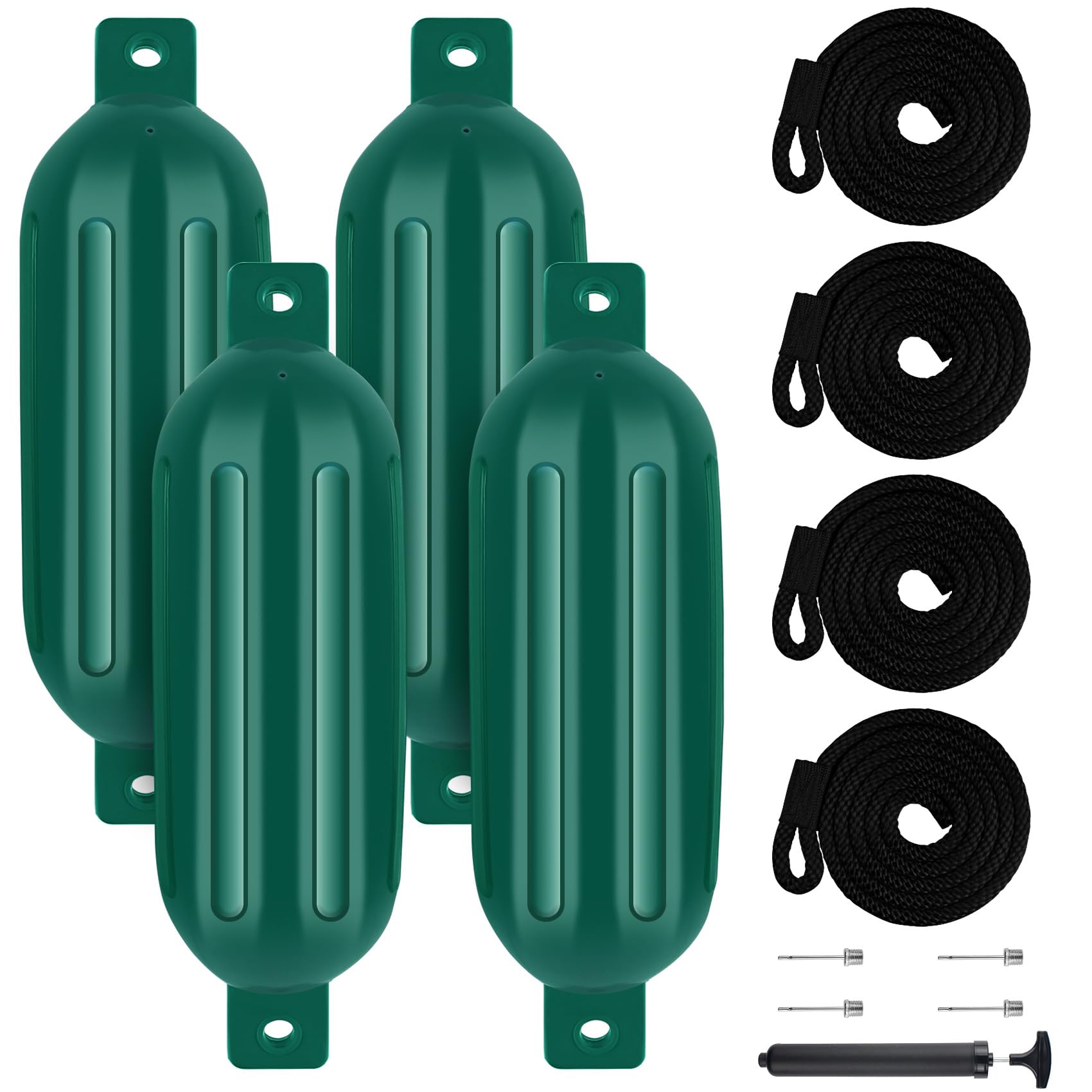 Snapklik.com : VEITHI Boat Fenders 4 Pack, Ribbed Twin Eyes Vinyl Boat ...