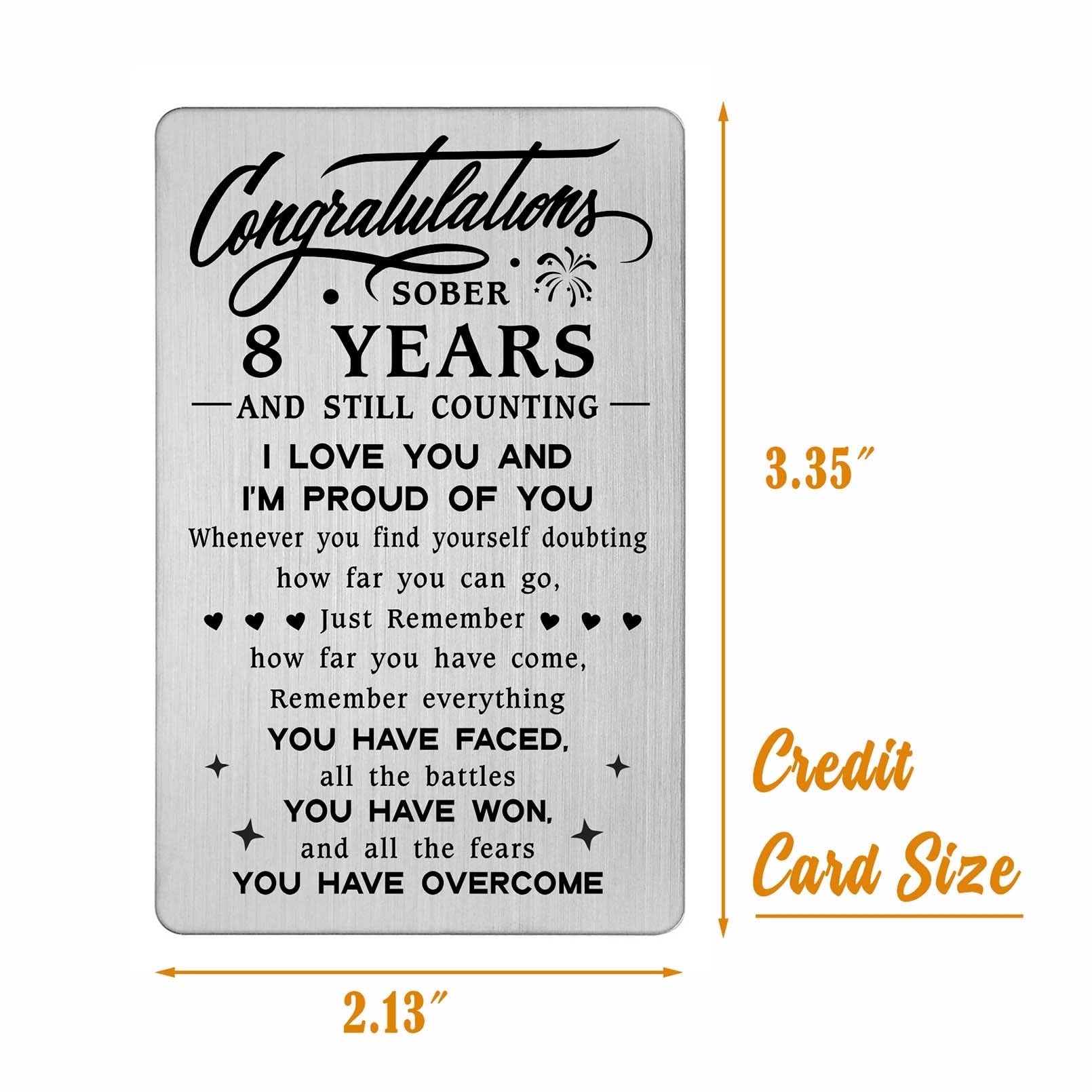 Gifts Under 5 Dollars For Women Qamza Funny Sobriety Card, Motivational ...