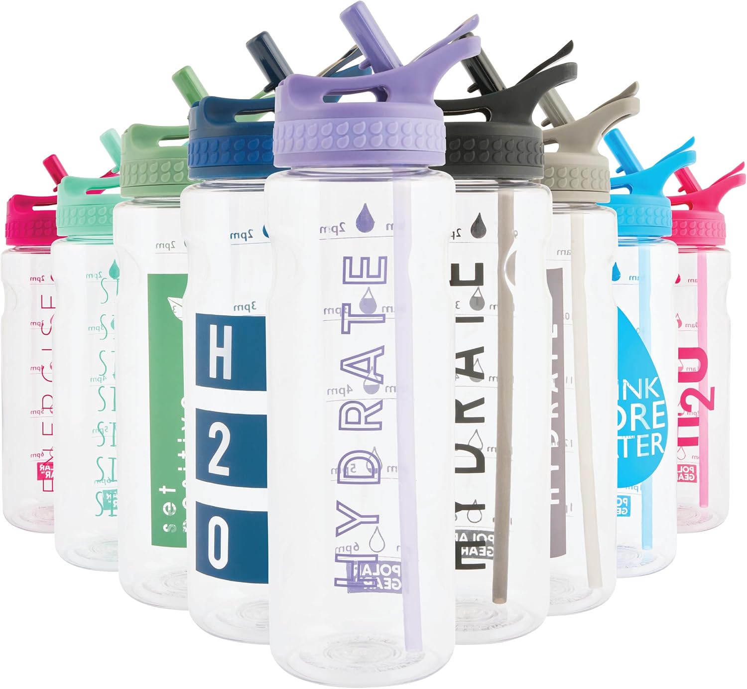 Polar Gear 750ml Motivational Water Bottle With Straw - SK Ecozen ...
