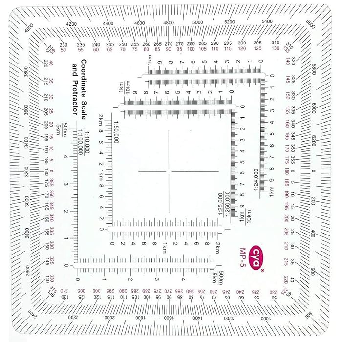 Buy GOTICAL New and Improved Version Military Style MGRS/UTM Coordinate ...