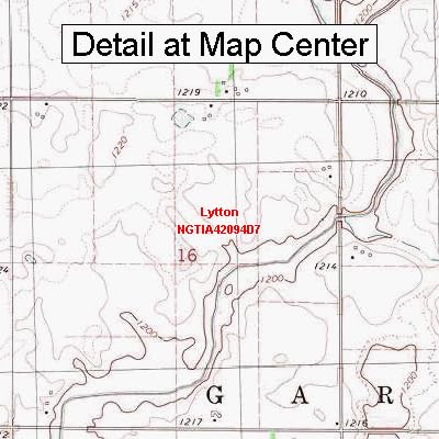 Amazon.com : USGS Topographic Quadrangle Map - Lytton, Iowa (Folded ...