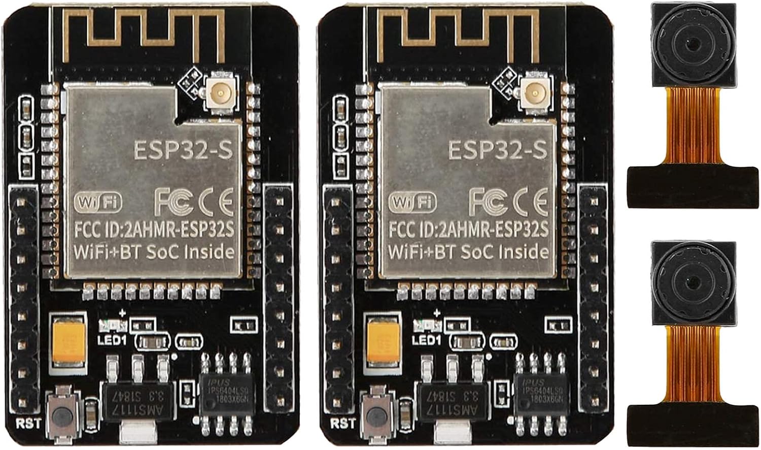 Mengtech 2Pack ESP32-CAM Development Board, Camera Module WiFi ...