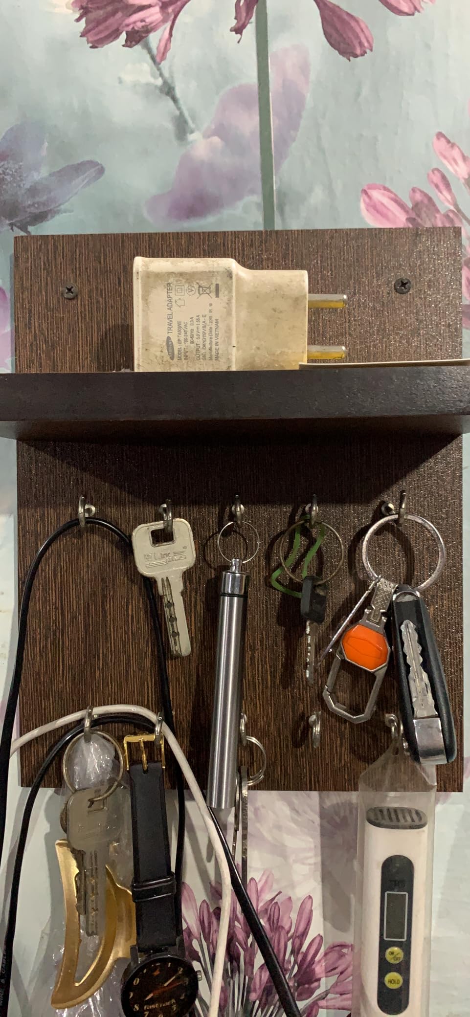 Dime Store Engineered Wood Key Holder for Home with Shelf | Stylish Key ...