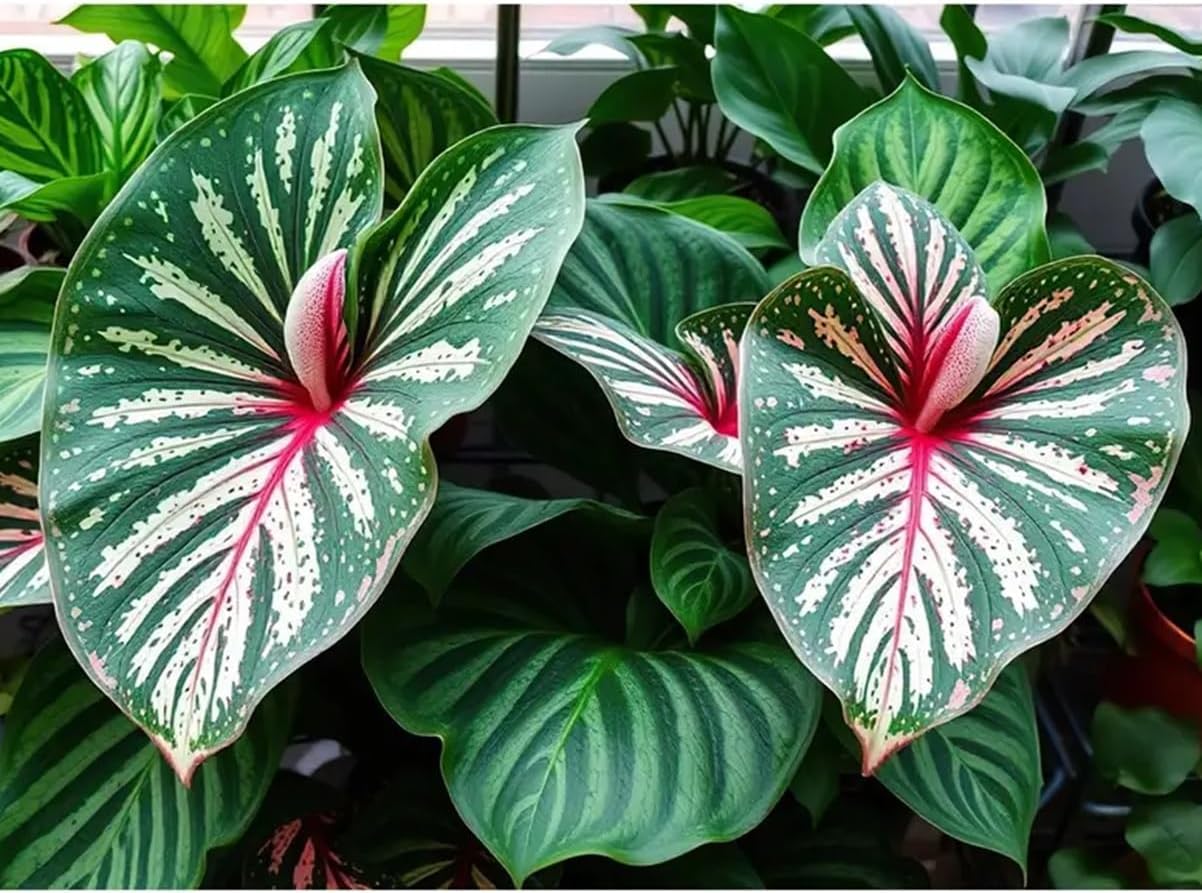 Amazon.com : Constellation Caladium Bulbs for Planting - Perennial ...