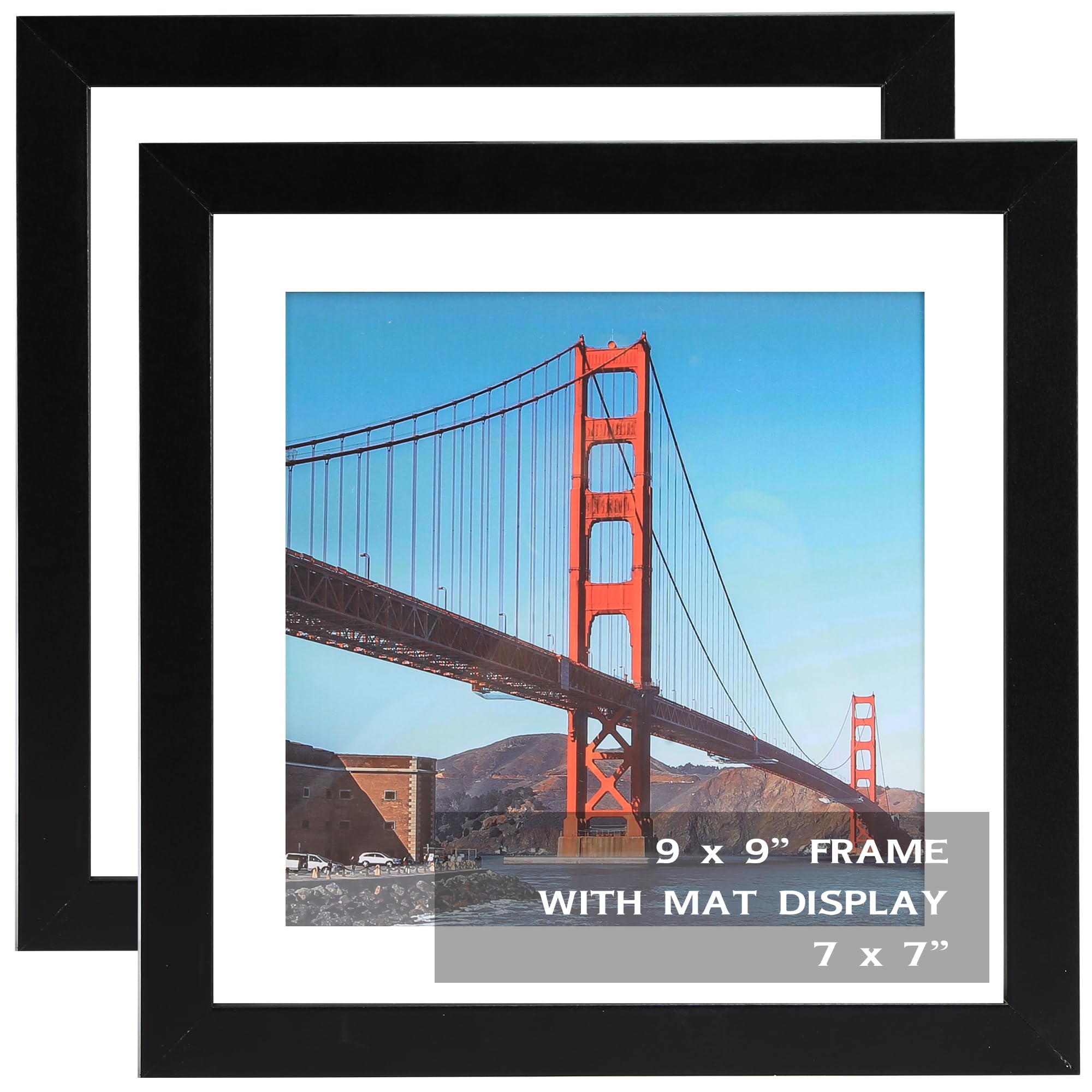 Amazon.com - OMISHE 2 Pack 9x9 inch Picture Frame Black for Wall ...