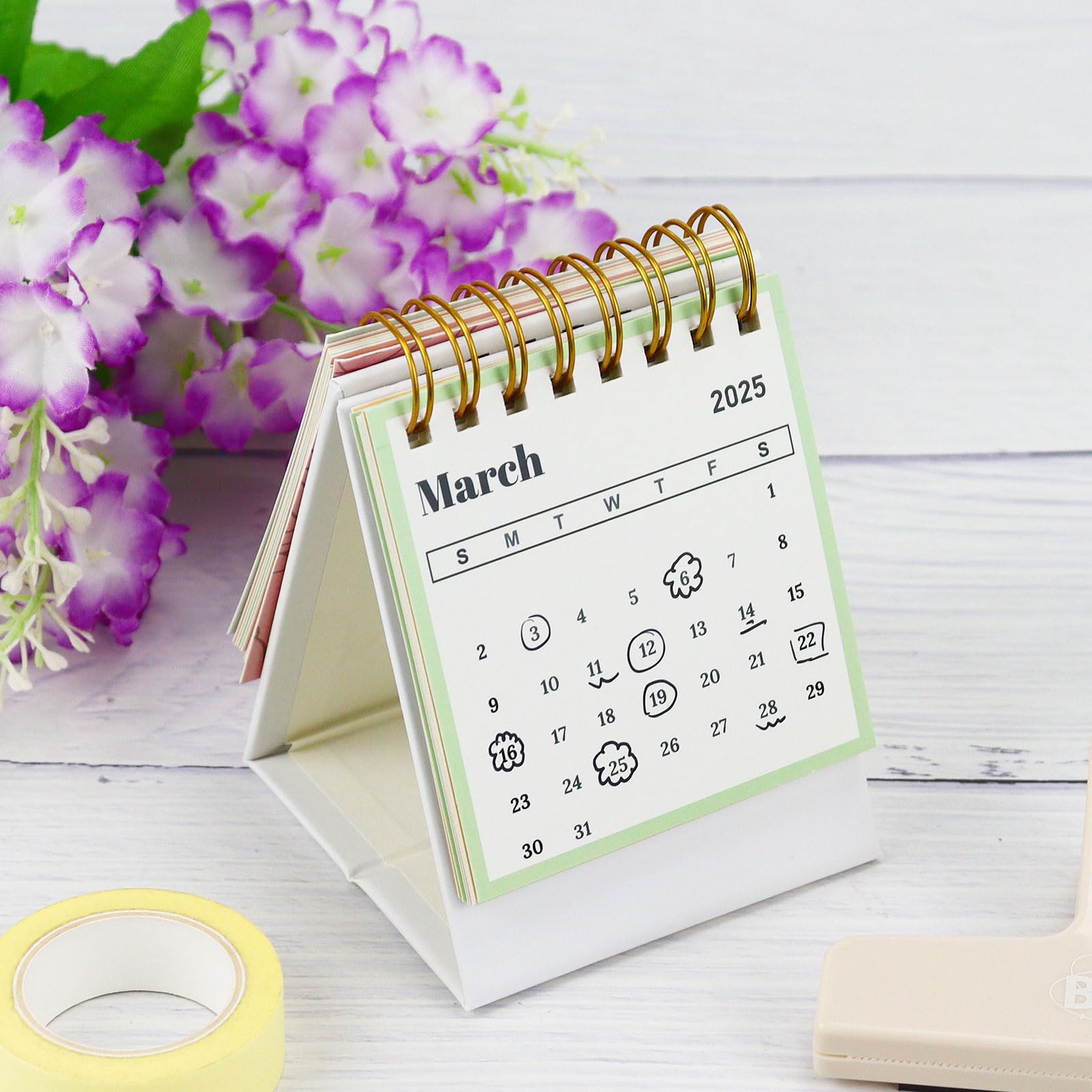 Snapklik.com : Small Desk Calendar 2024-2025, 3" X 4.3", Runs From July ...