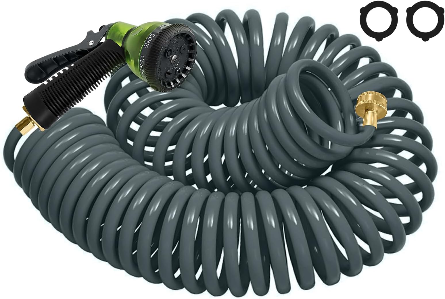 Amazon.com : Rocky Mountain Landscapers Select Coiled Garden Hose with ...
