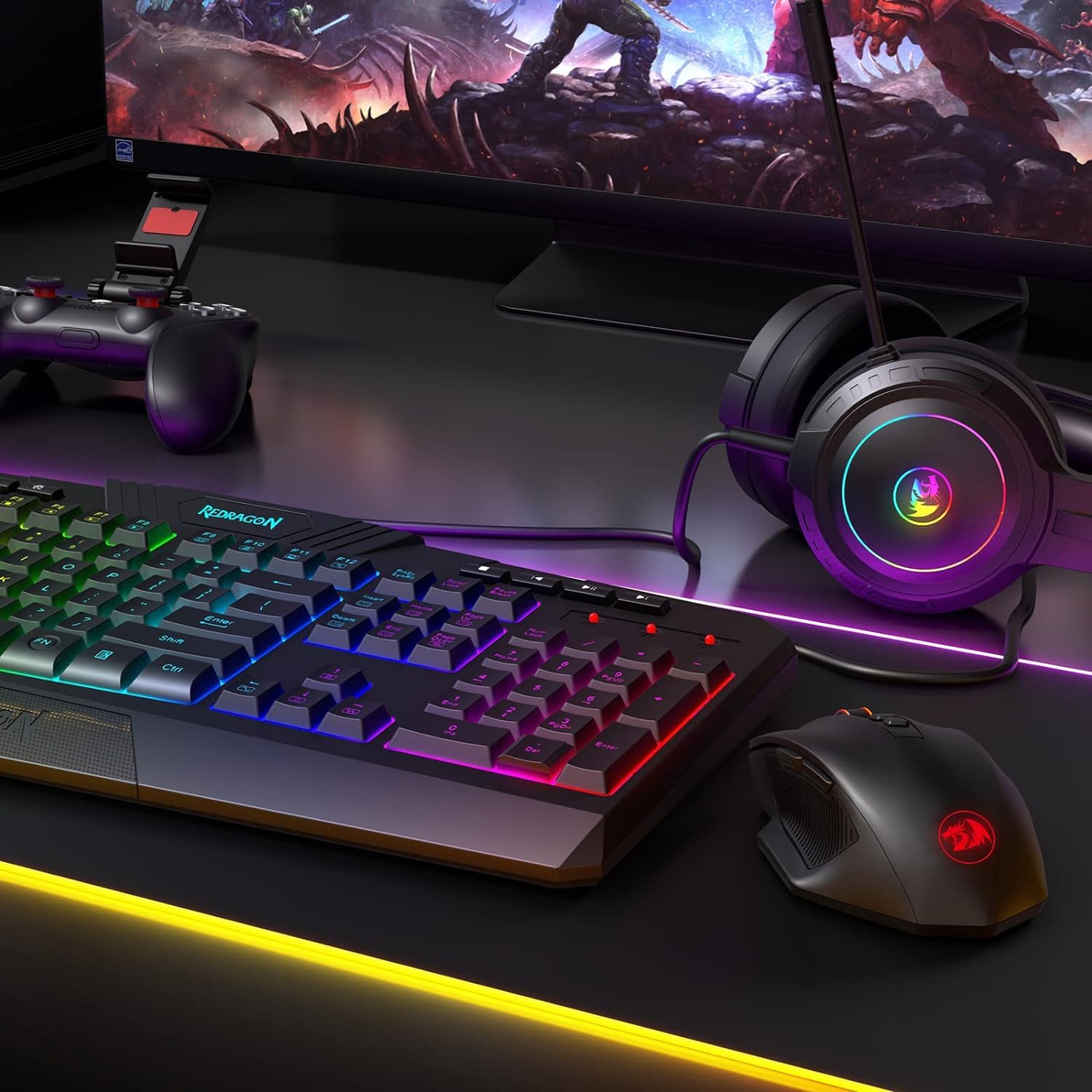 Snapklik.com : Gaming Keyboard And Mouse Wireless, RGB Gaming Keyboard ...