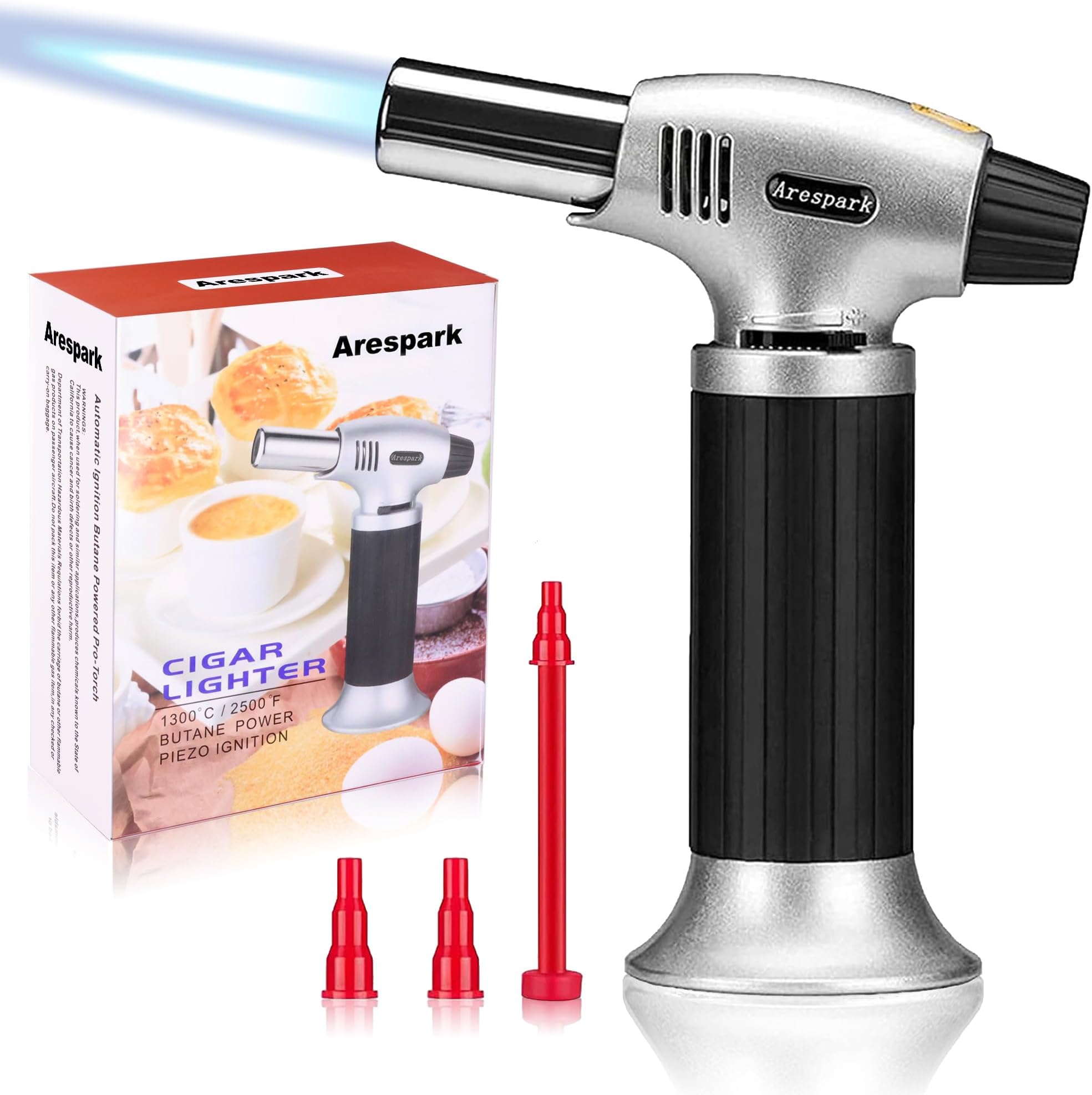 Butane Torch, Arespark Culinary Torch, Refillable Blow Torch Lighter ...