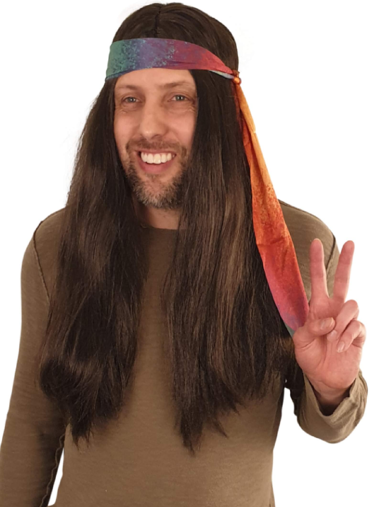 Amazon.com: HandinHandCreations Willie Braided Wig with USA Bandana ...