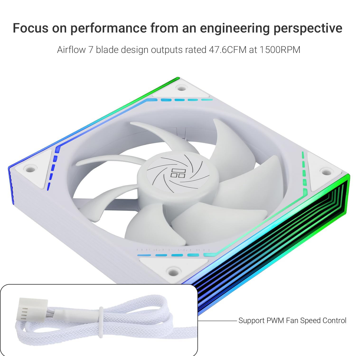 Snapklik.com : Thermalright TL-M12W 120mm ARGB CPU Cooler Fan