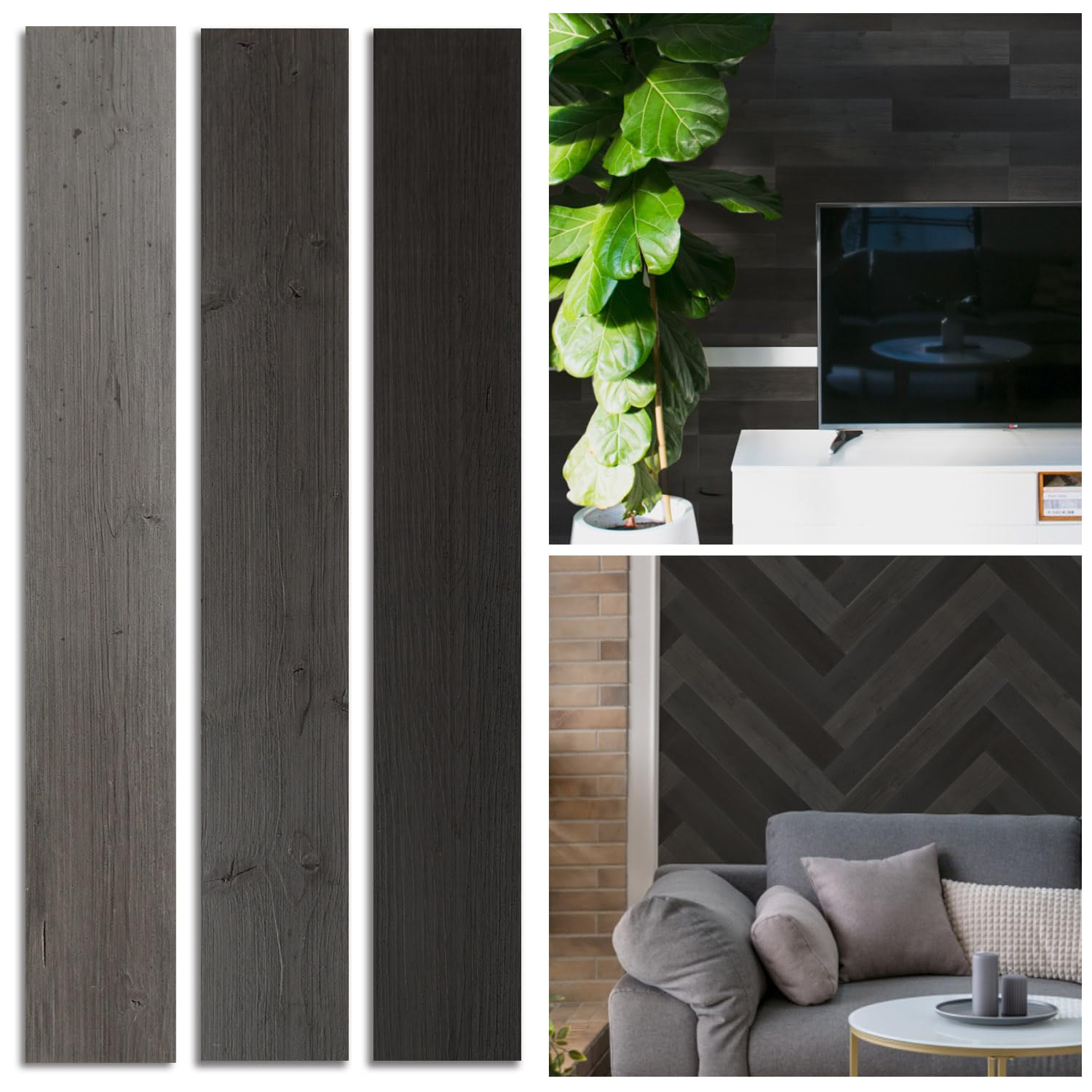 Amazon.com: W&S 10pack Peel and Stick Pine Real Shiplap Wood Paneling ...