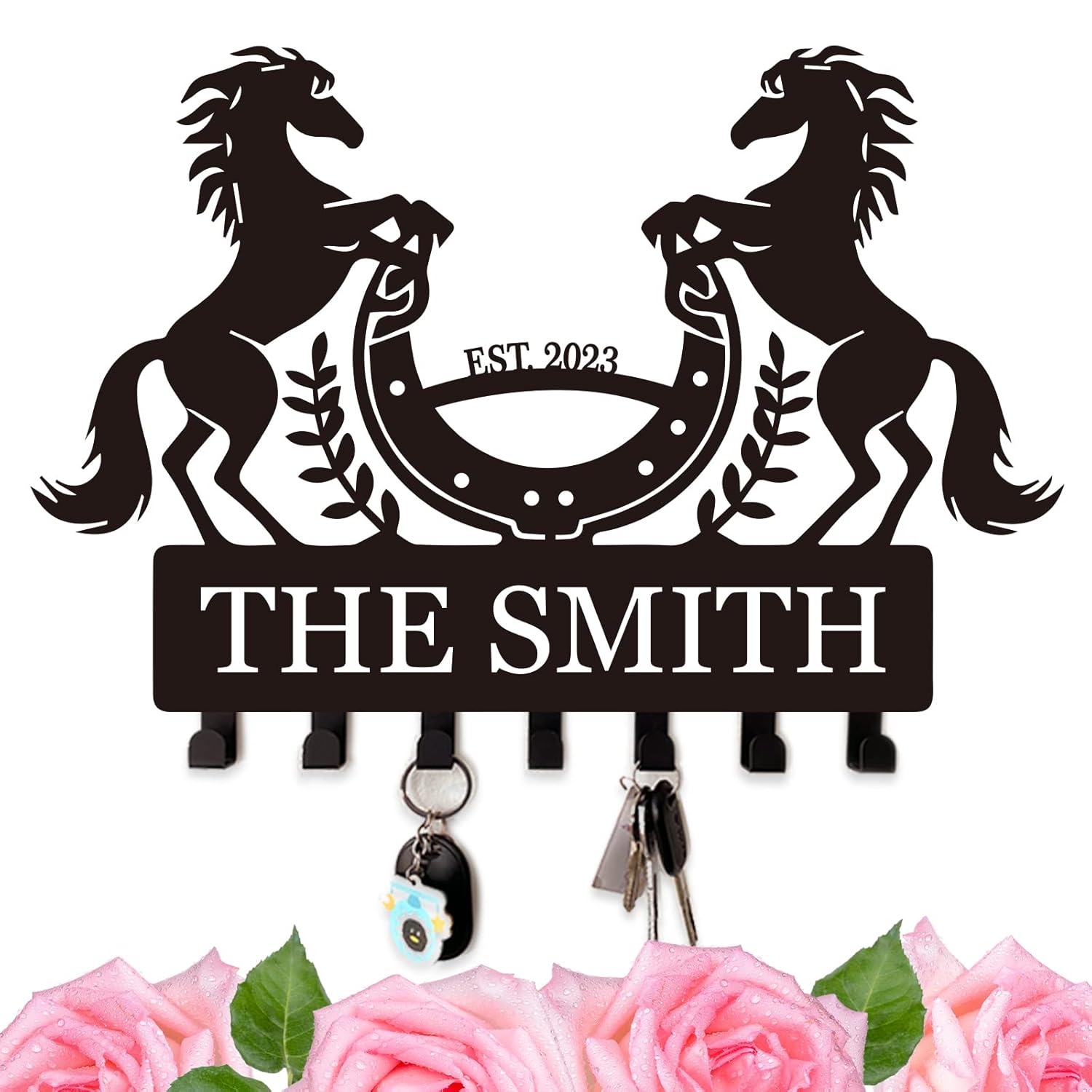 Amazon.com: Personalized Key Holder Decorative,Personalized Name Key ...