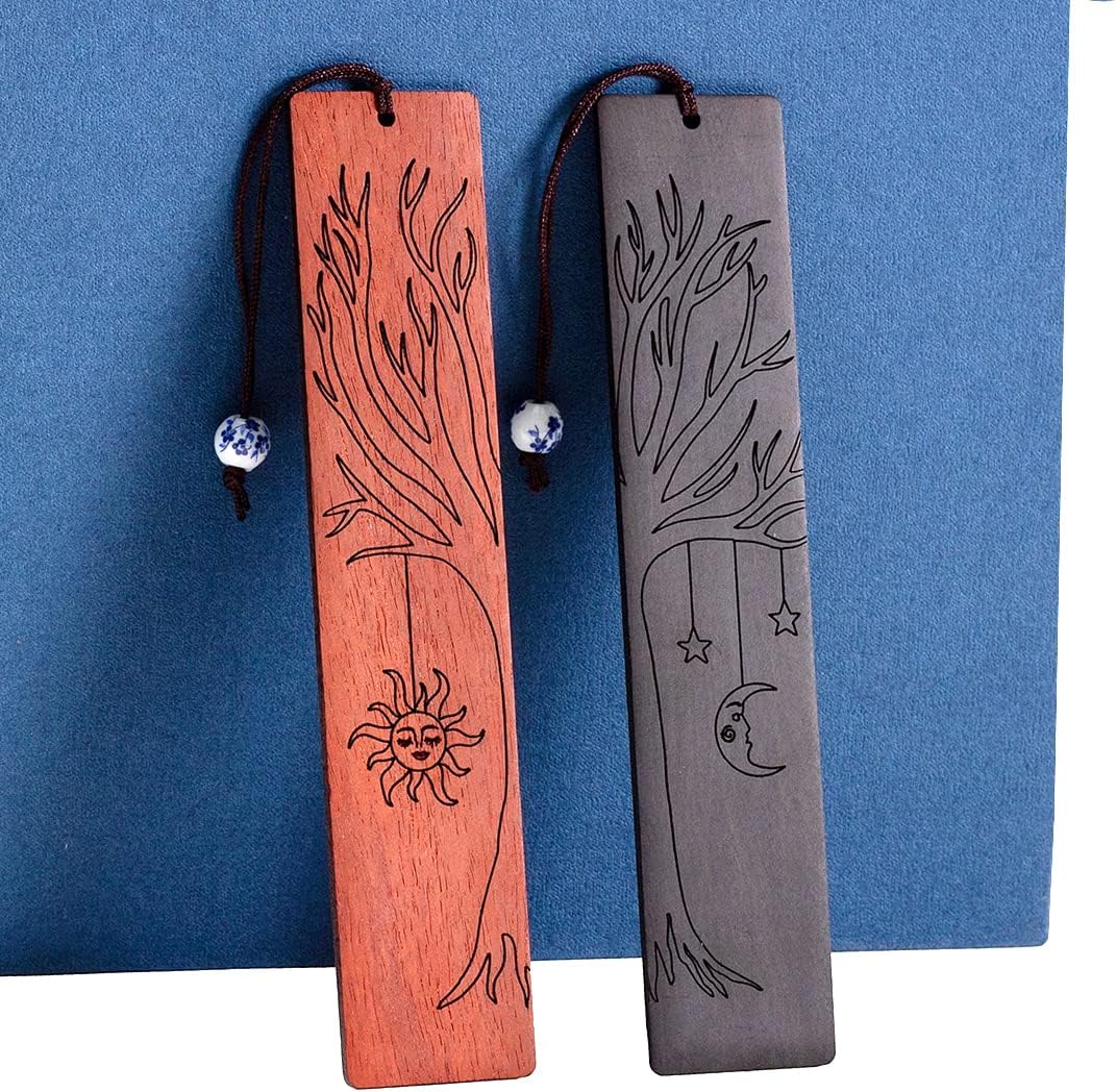 Amazon.com: 2 Pcs Bookmark, Cool Bookmarks for Men Women, Gifts for ...