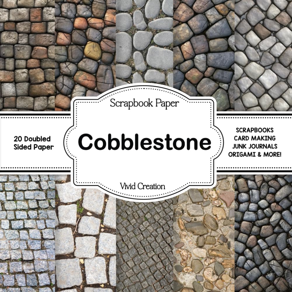 Cobblestone Scrapbook Paper: Collection of double sided Cobblestone ...