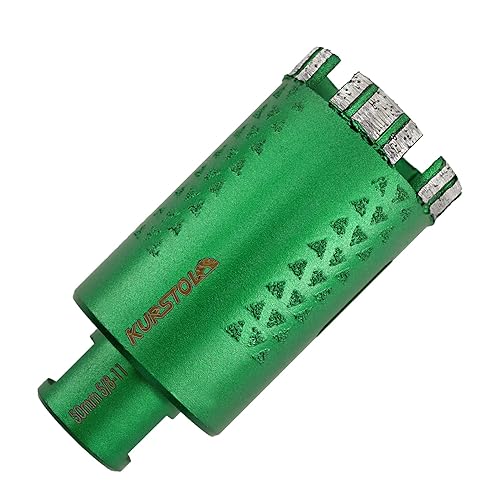 Diamond Core Drill Bits - 3 Inch with 58-11 Thread Granite Hole Saw Dry ...