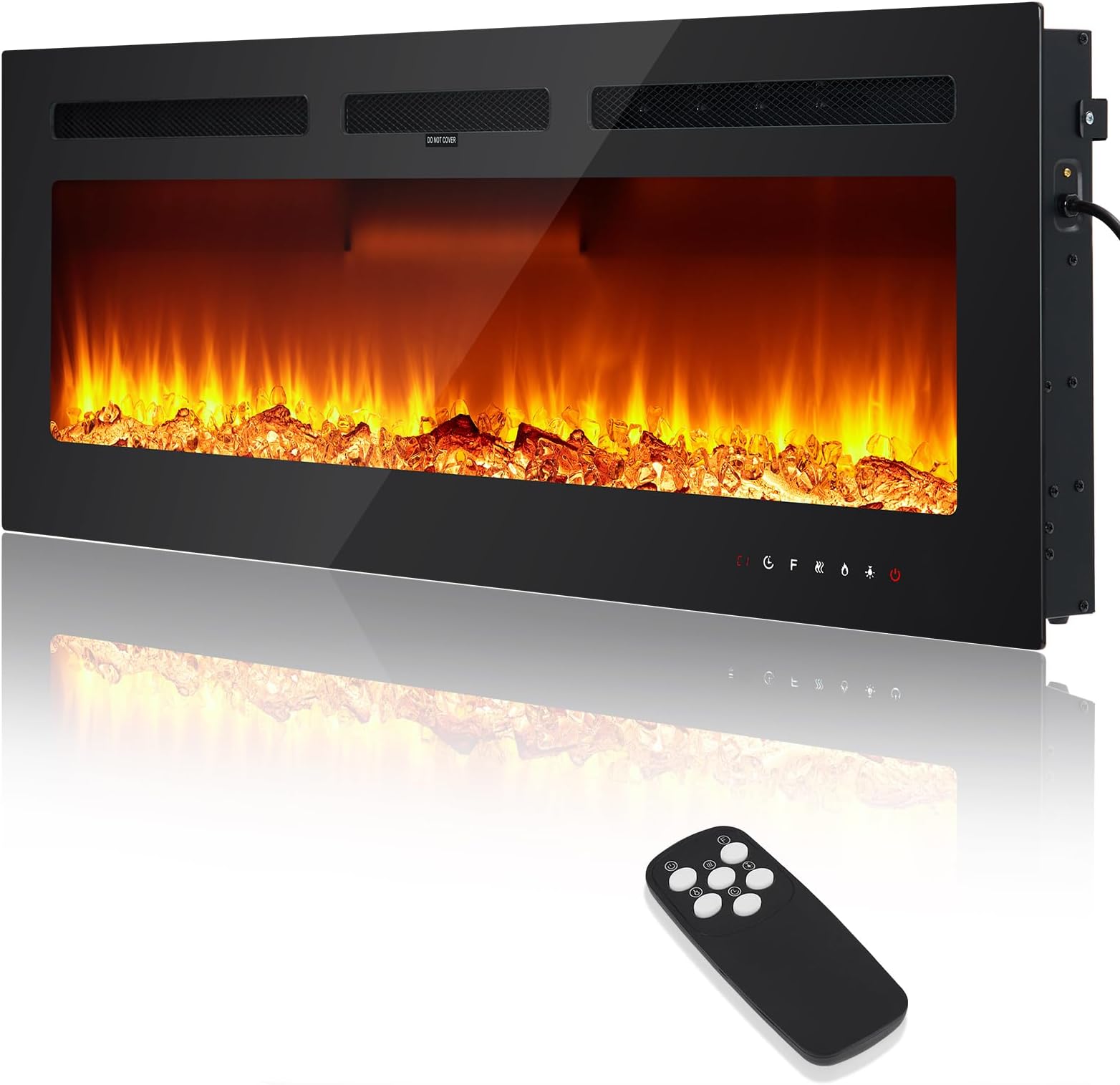 Amazon.com: 160 sq ft 2-Setting 3D Electric Stove Heater with Life-Like ...