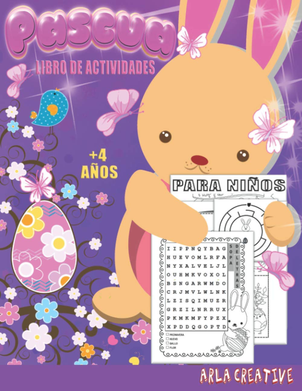 Buy Pascua Libro de Actividades para niños +4 años: Sopa de letras ...