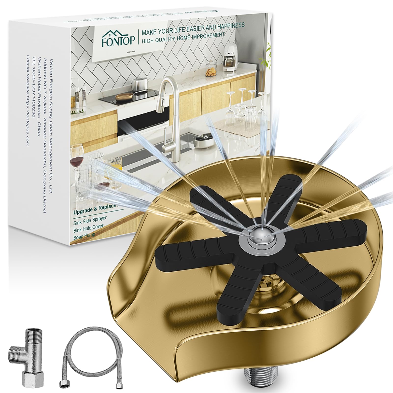 Amazon.com: Glass Rinser Cup Washer for Sink, Stainless Steel Sink Cup ...