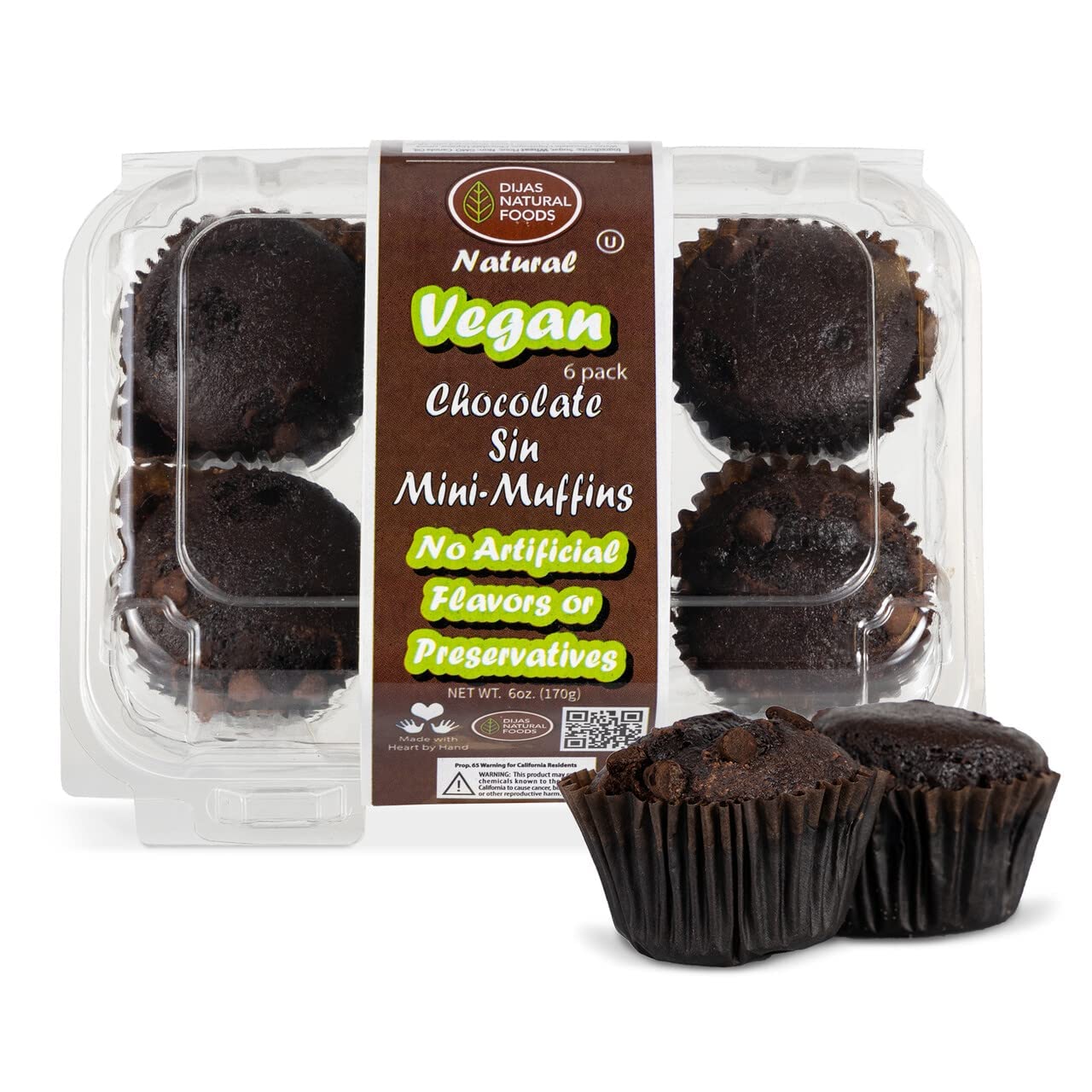 Amazon.com: DIJAS Natural Foods Plant-Based 36-Vegan Mini Muffins ONLY $0.97-oz! Natural and ...