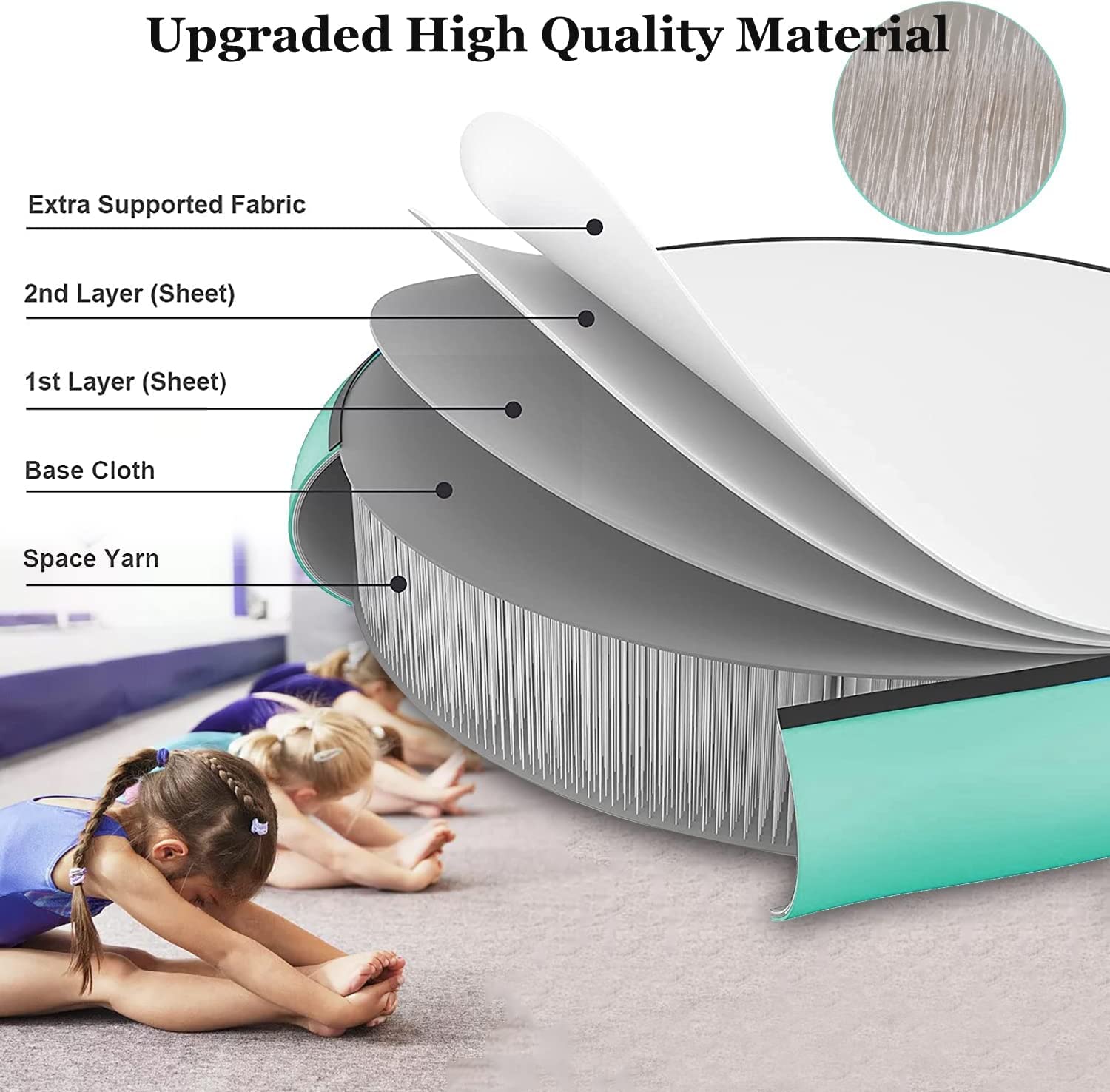 Snapklik.com : CZGBRO 3.3FT Air Spot Gymnastics Mat, 8" Thick Air Mat ...