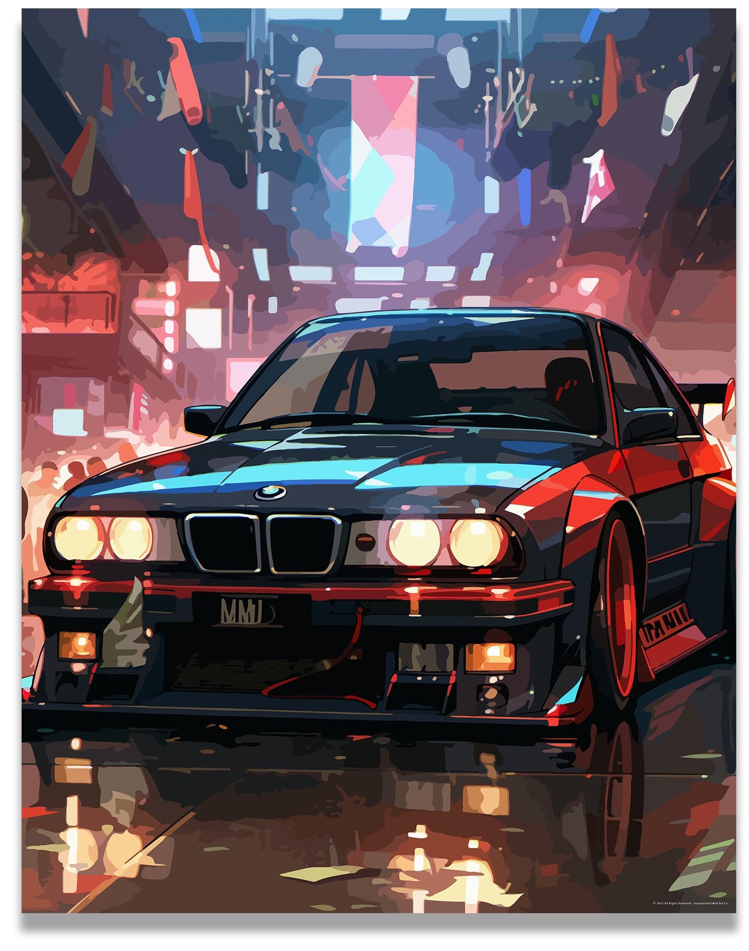Amazon.com: Inspirational Wall Art Co. - Style | 1984 BMW E30 M3 Poster ...