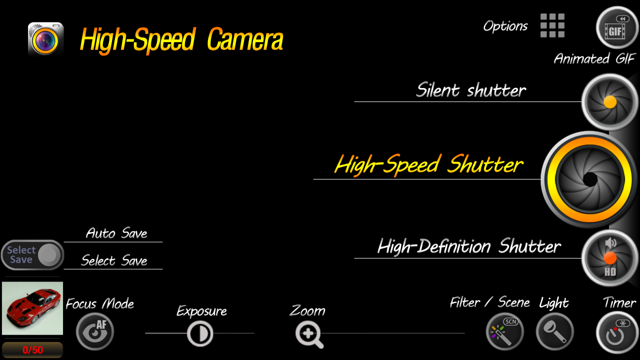 High-Speed Camera[Silent, Animated GIF] - App on Amazon Appstore