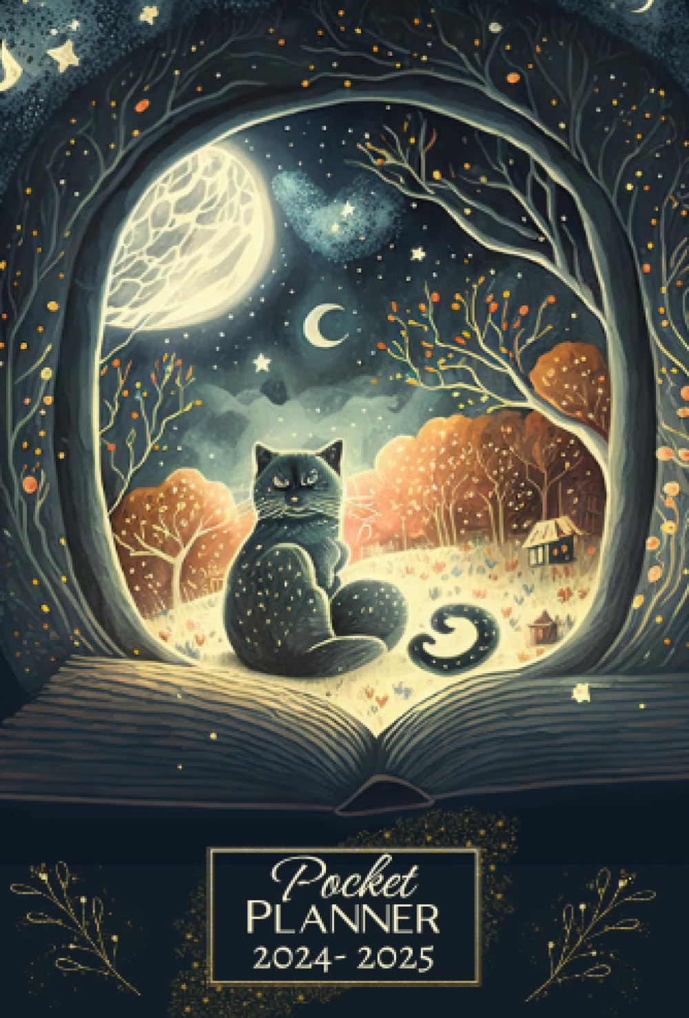 Pocket Planner 2024-2025 Cat Cover: 2 Year Monthly Organizer for Purse ...