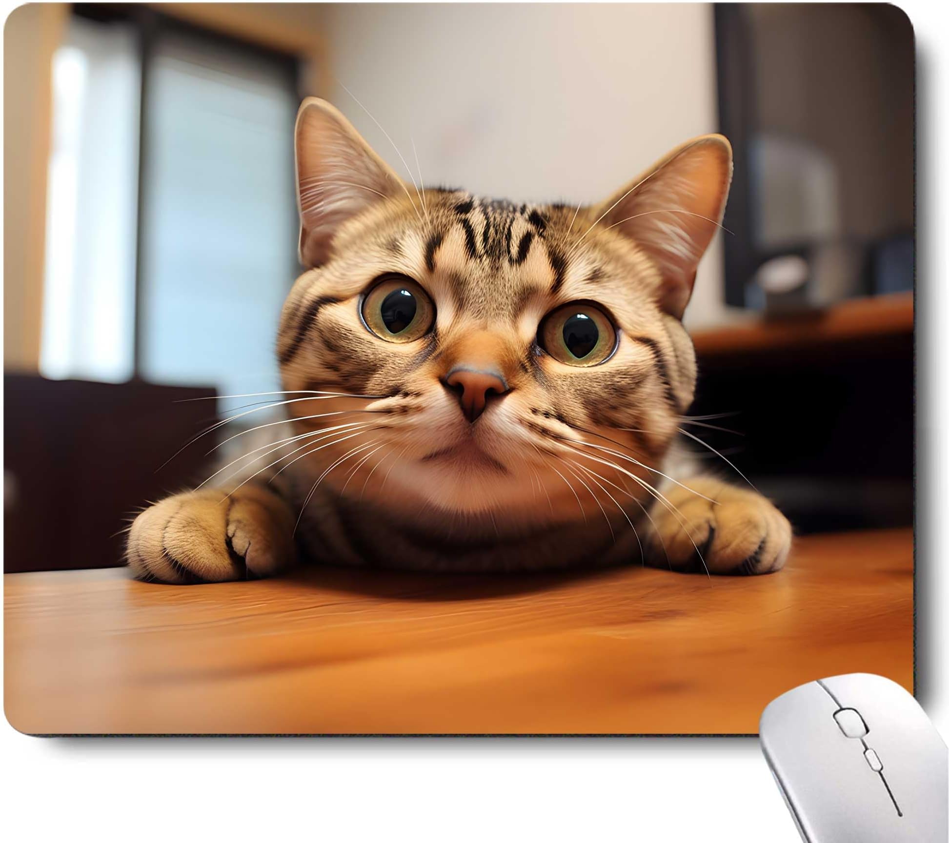Amazon.com: Nicokee Gaming Mouse Pad Peaceful Orange Tabby Male Kitten ...