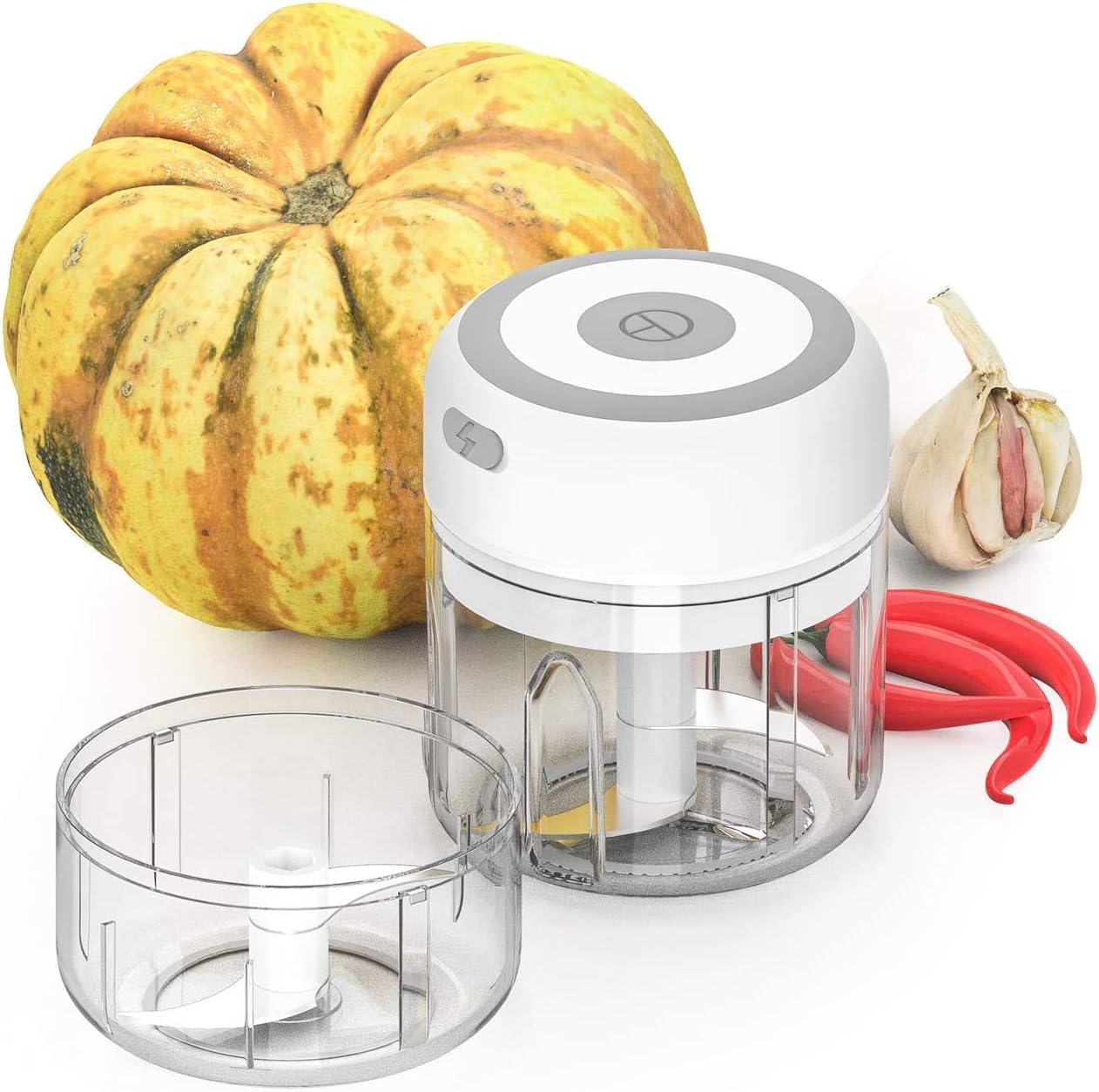 Amazon.com: Electric Mini Garlic Chopper, Onion Chopper, Garlic Mincer ...