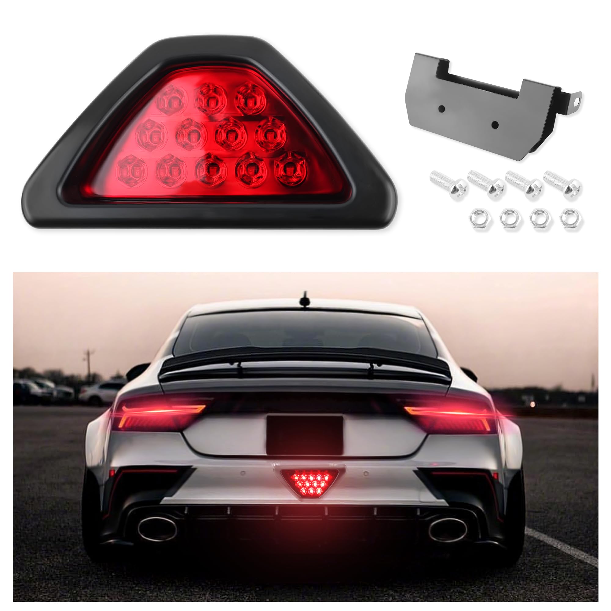 Amazon.com: Stacool Car F1 Brake Light with 12 LED,Super Bright ...