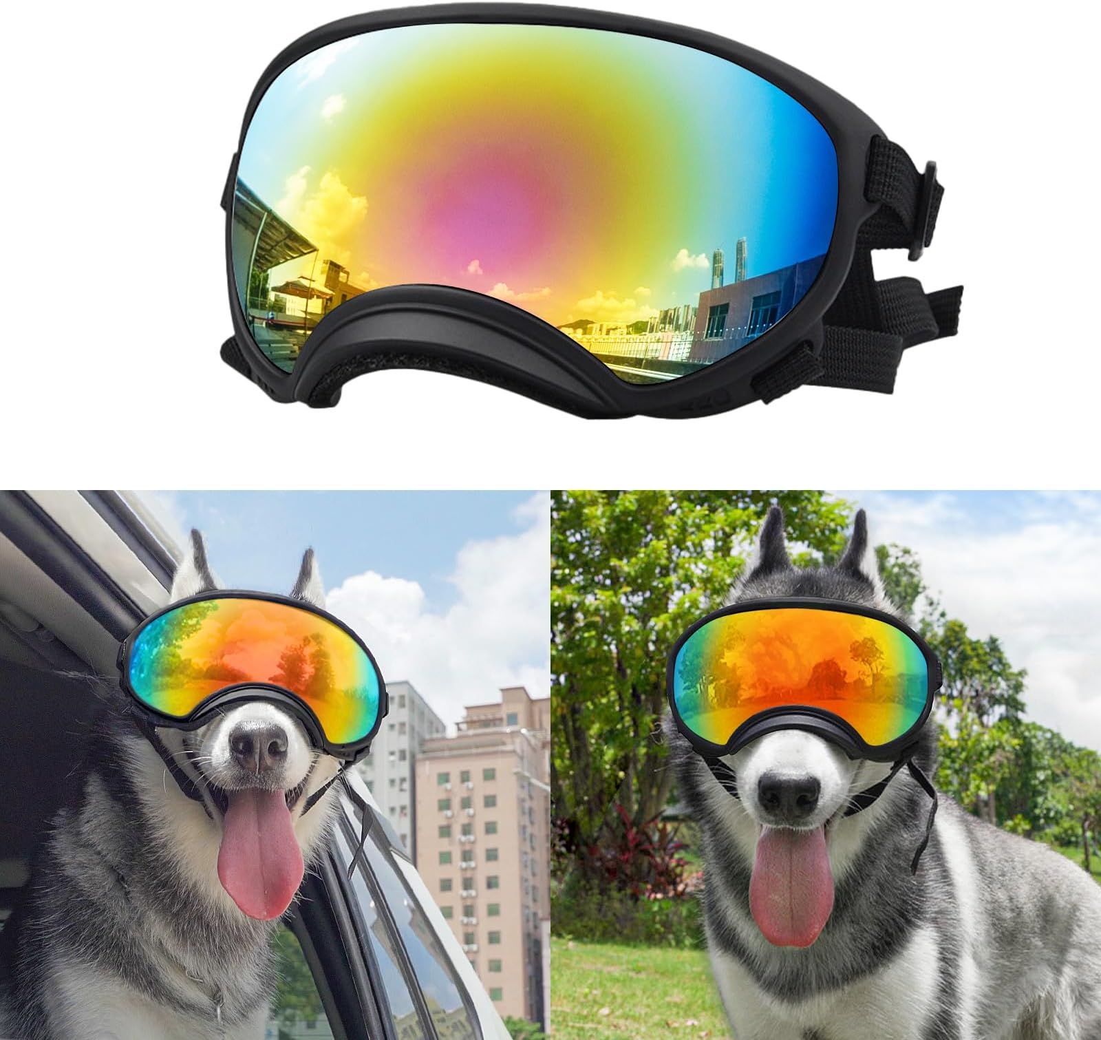 Amazon.com : Large Dog Sunglasses, Dog Goggles Large Breed and Medium ...