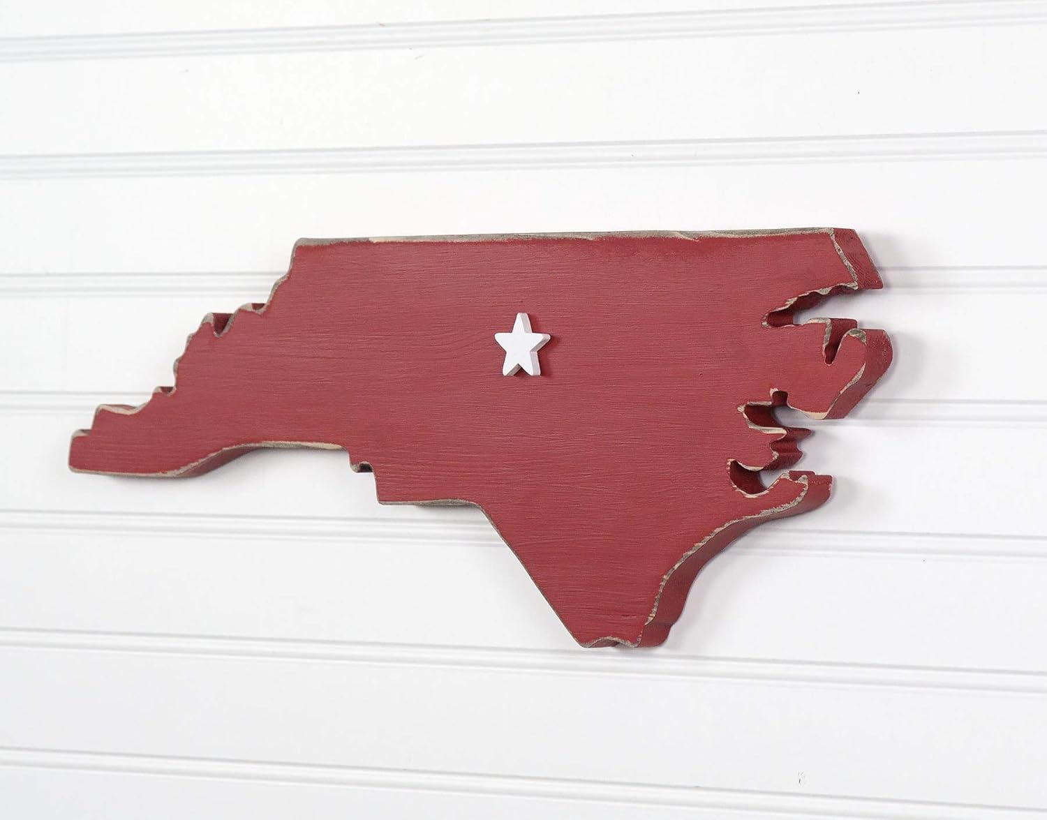 Amazon.com: North Carolina State Shape Wood Cutout Sign Wall Art. 23 ...