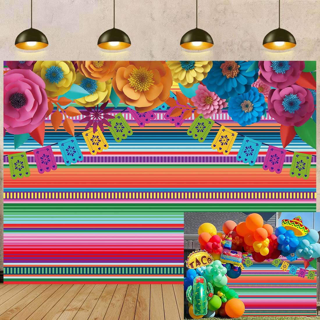 Snapklik.com : Mexican Fiesta Party Backdrop 7x5FT Fiesta Party ...