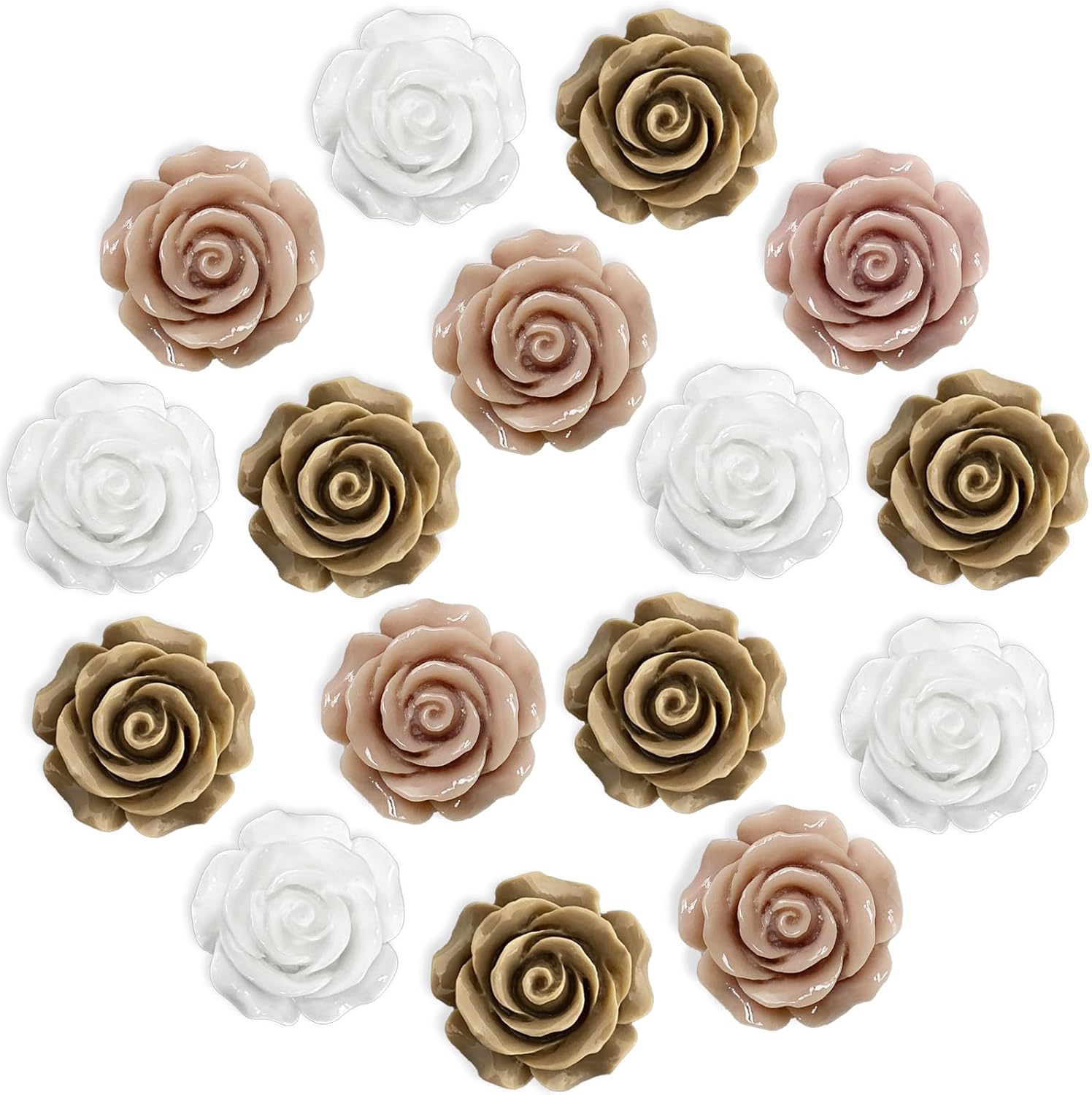 Amazon.com: 15 pcs - Cute Flower Magnets - Rose Magnets for Office ...