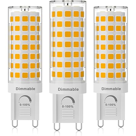SNBIHIBE G9 LED Bulb Dimmable 6W, 120V 50W 60W Halogen Light Bulbs ...