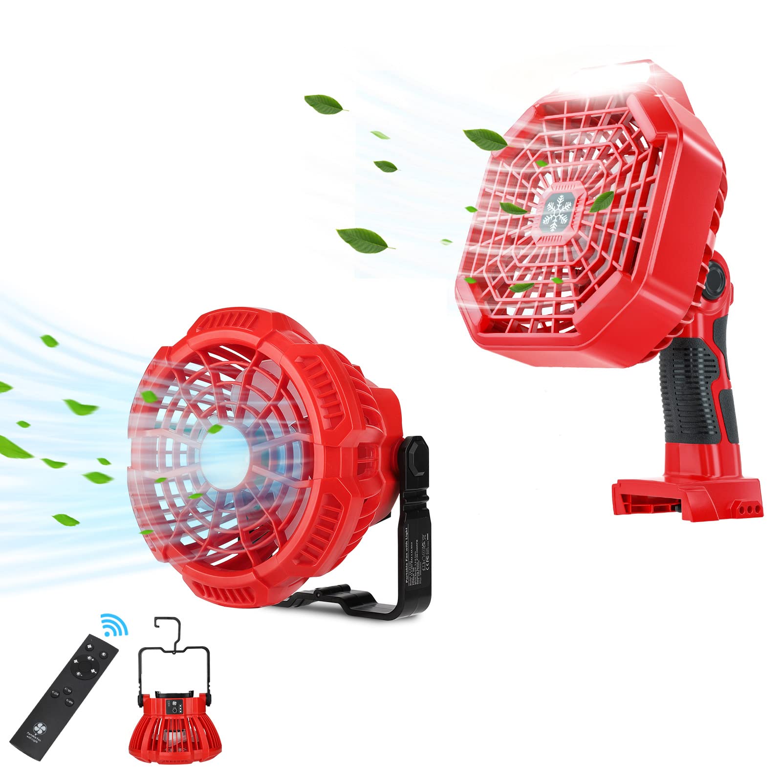 Amazon.com: Hiesuan for Milwaukee 18v M18 Fan Portable Camping Fan with ...