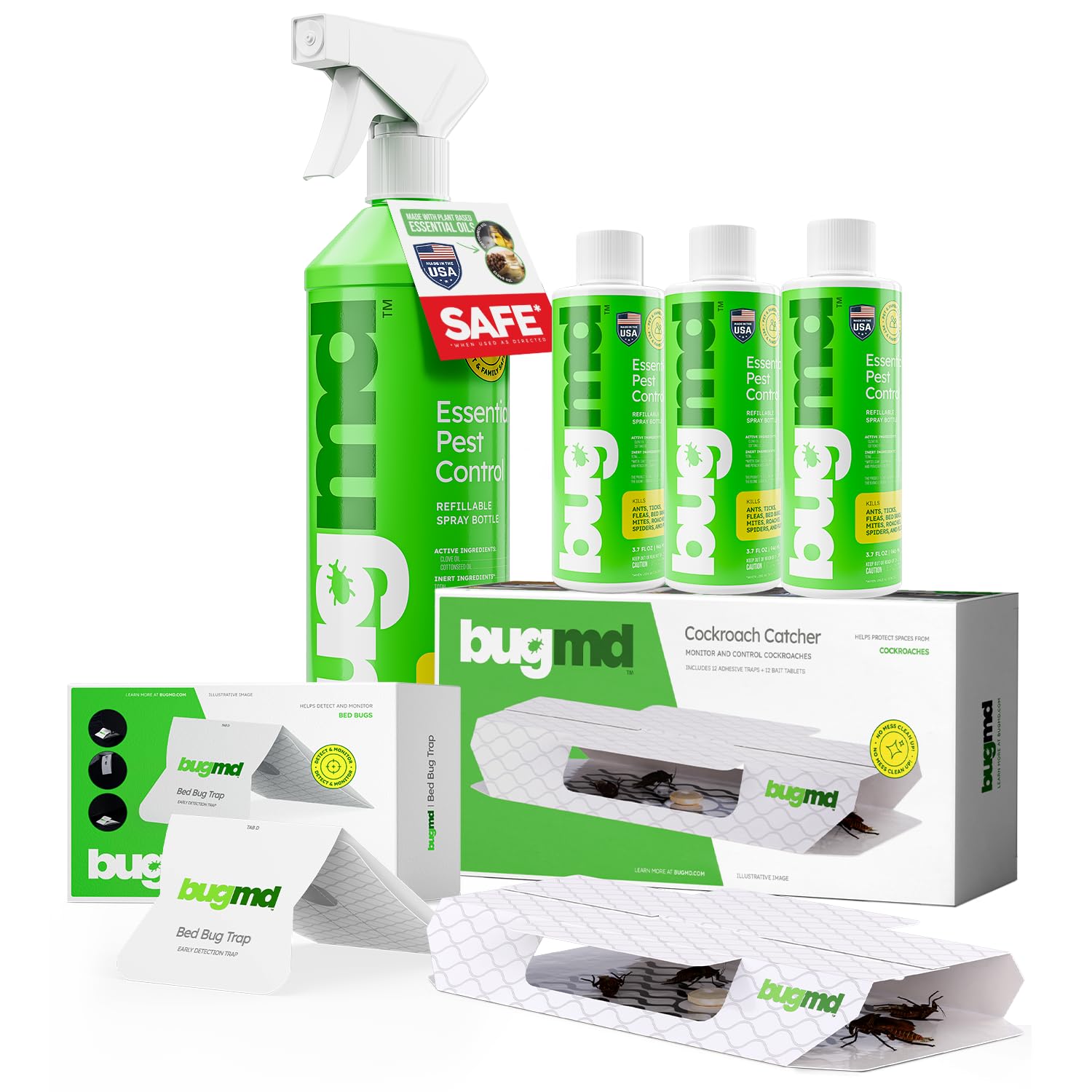 Amazon.com: BugMD Essential Pest Control Concentrate (3 Pack) with ...