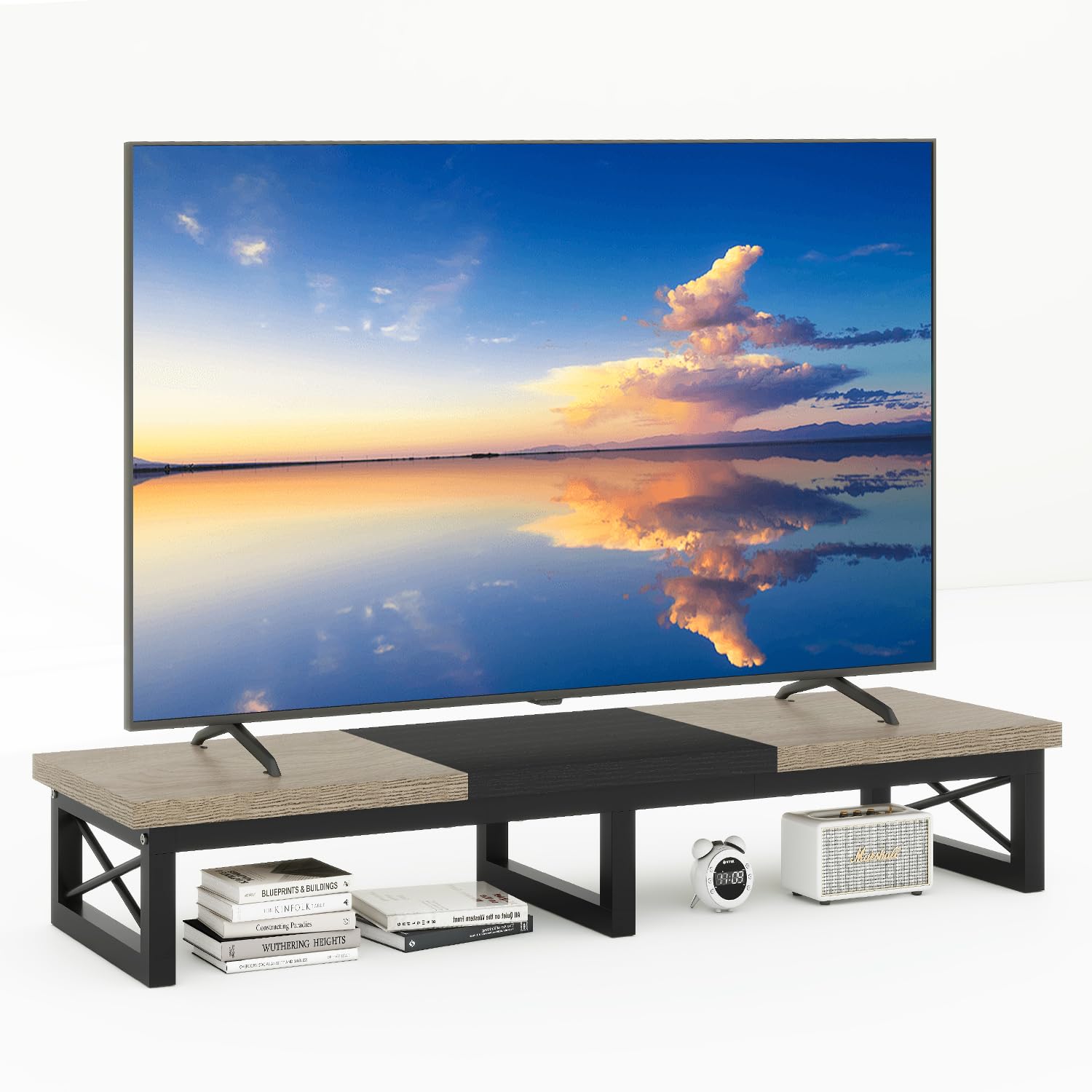 Amazon.com: IBUYKE 45" Large TV Riser for 32-60 inch TV,Tabletop Short ...