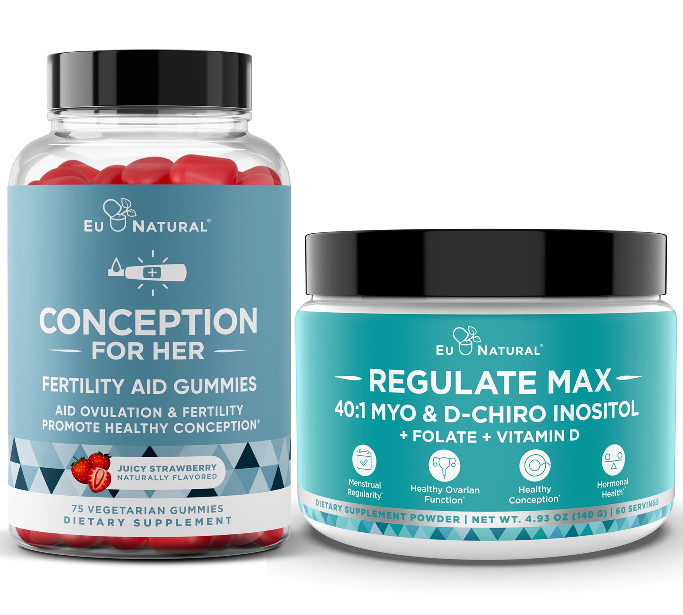 Amazon.com: Conception for Her Fertility Gummies and Regulate MAX Myo ...