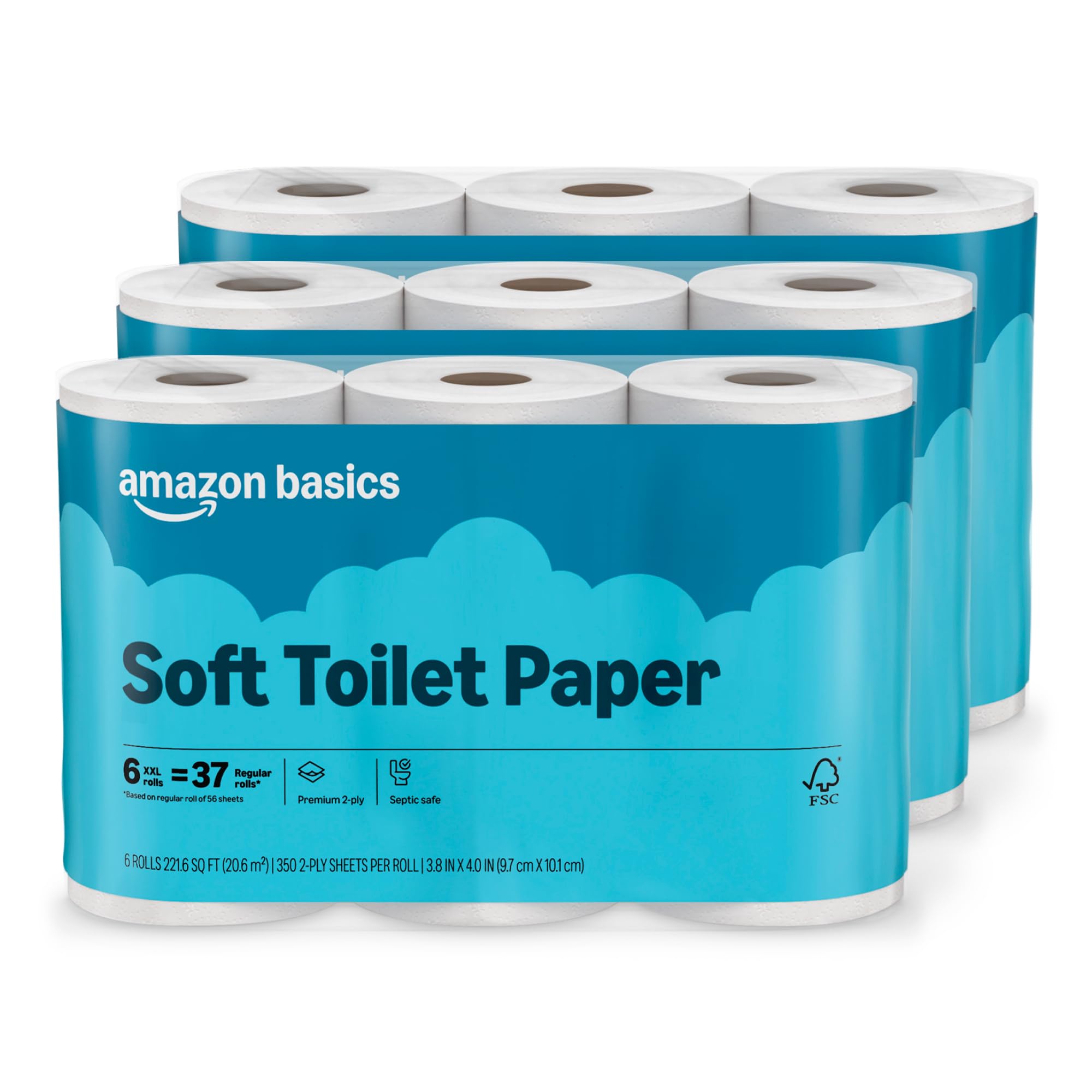Snapklik.com : Basics 2-Ply Soft Toilet Paper