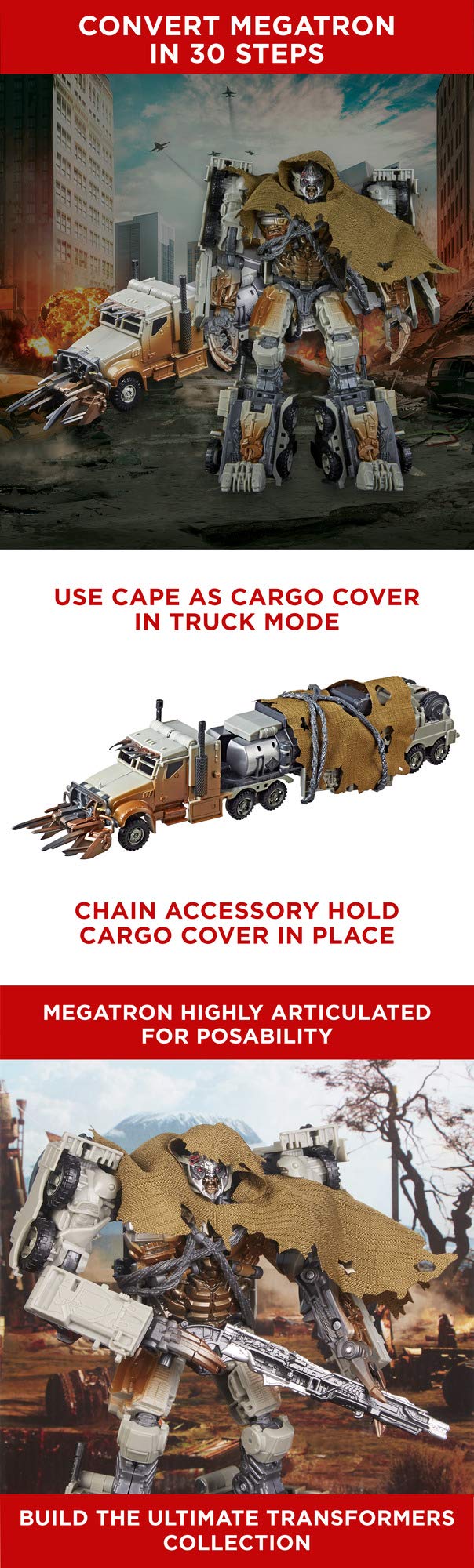 Transformers Toys Studio Series 34 Leader Class Dark o...B07DKZC7DN ...