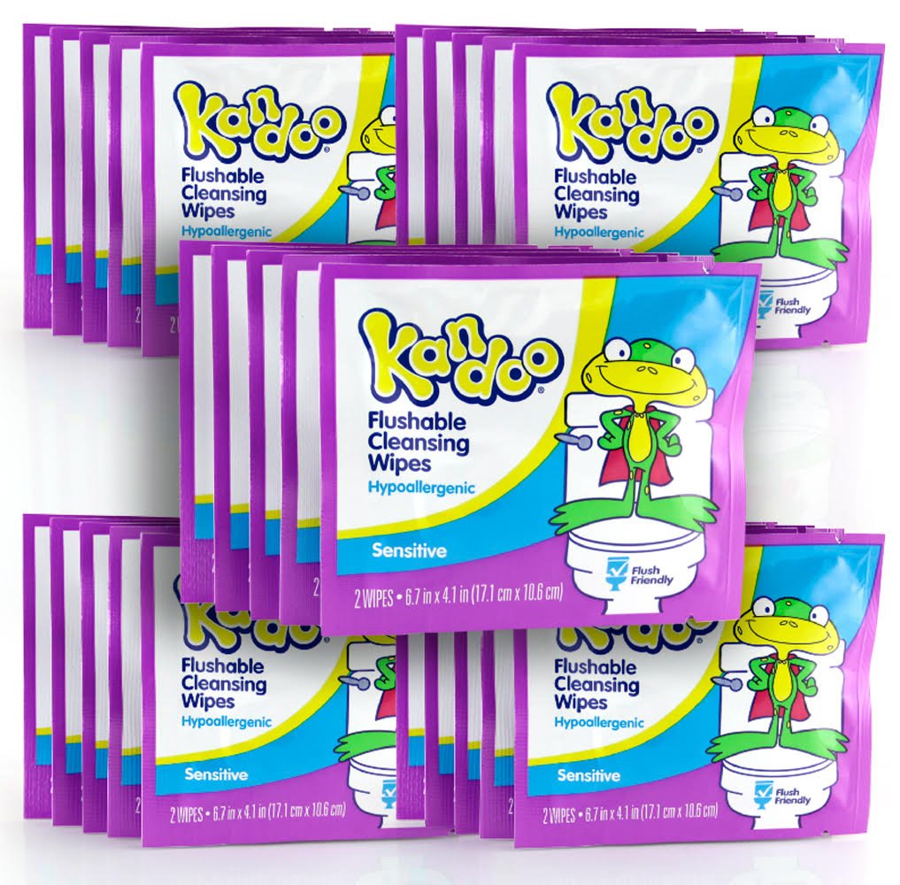 Kandoo Flushable Sensitive Wipes On The Go Total Of 50 | Desertcart Brunei