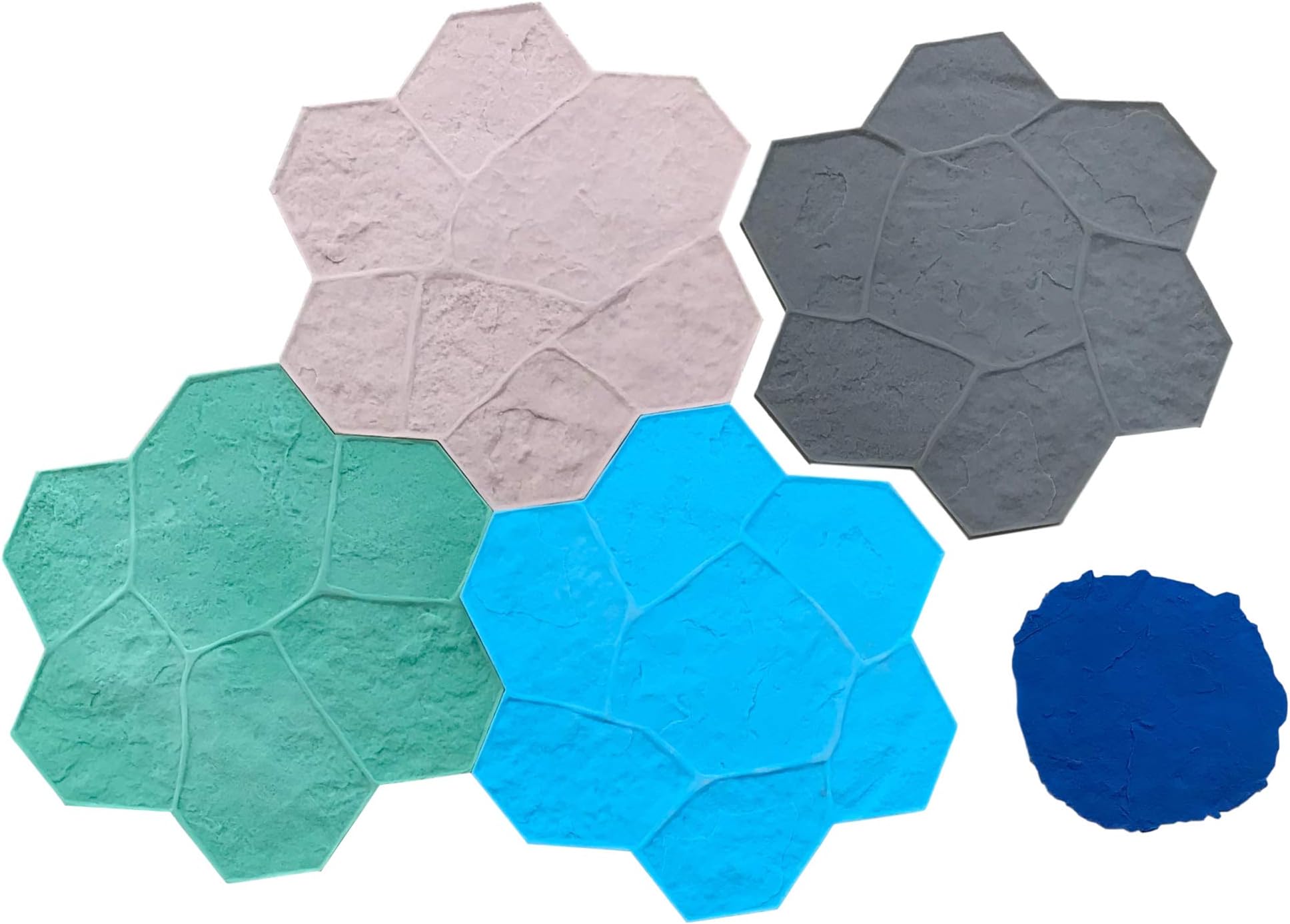 Original Random Stone Concrete Stamp Set by Walttools | Decorative Rock ...