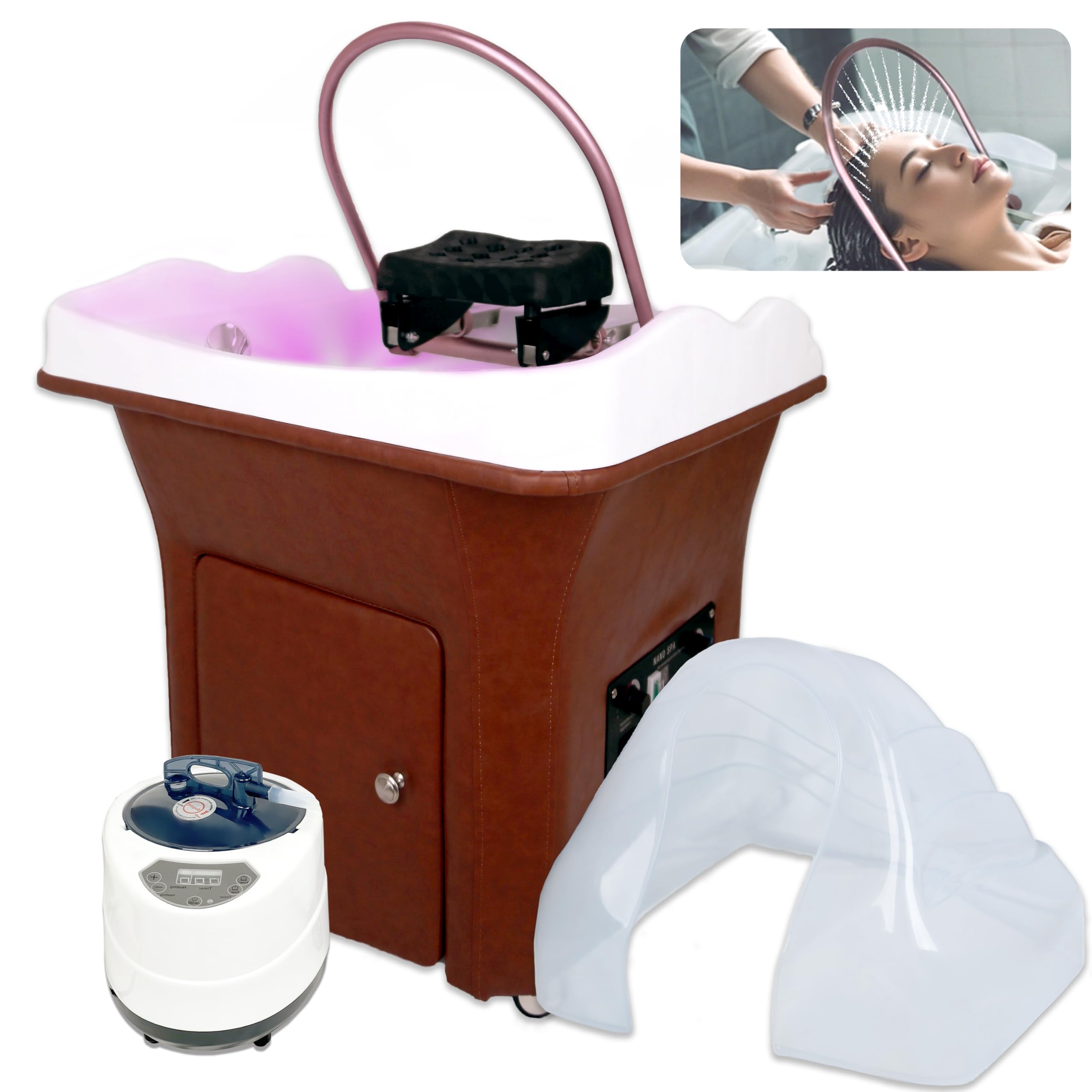 Amazon.com: leqsdijk Head Spa Equipment with Water Circulation ...