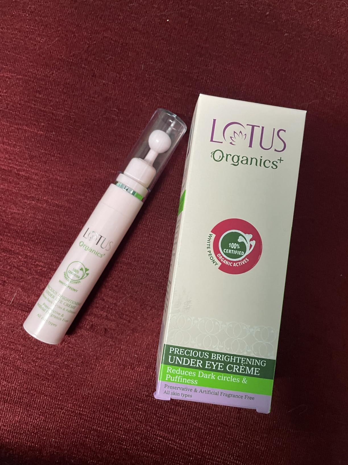 Lotus Organics+ Lotus organic + Precious Brightening Under Eye Cream ...