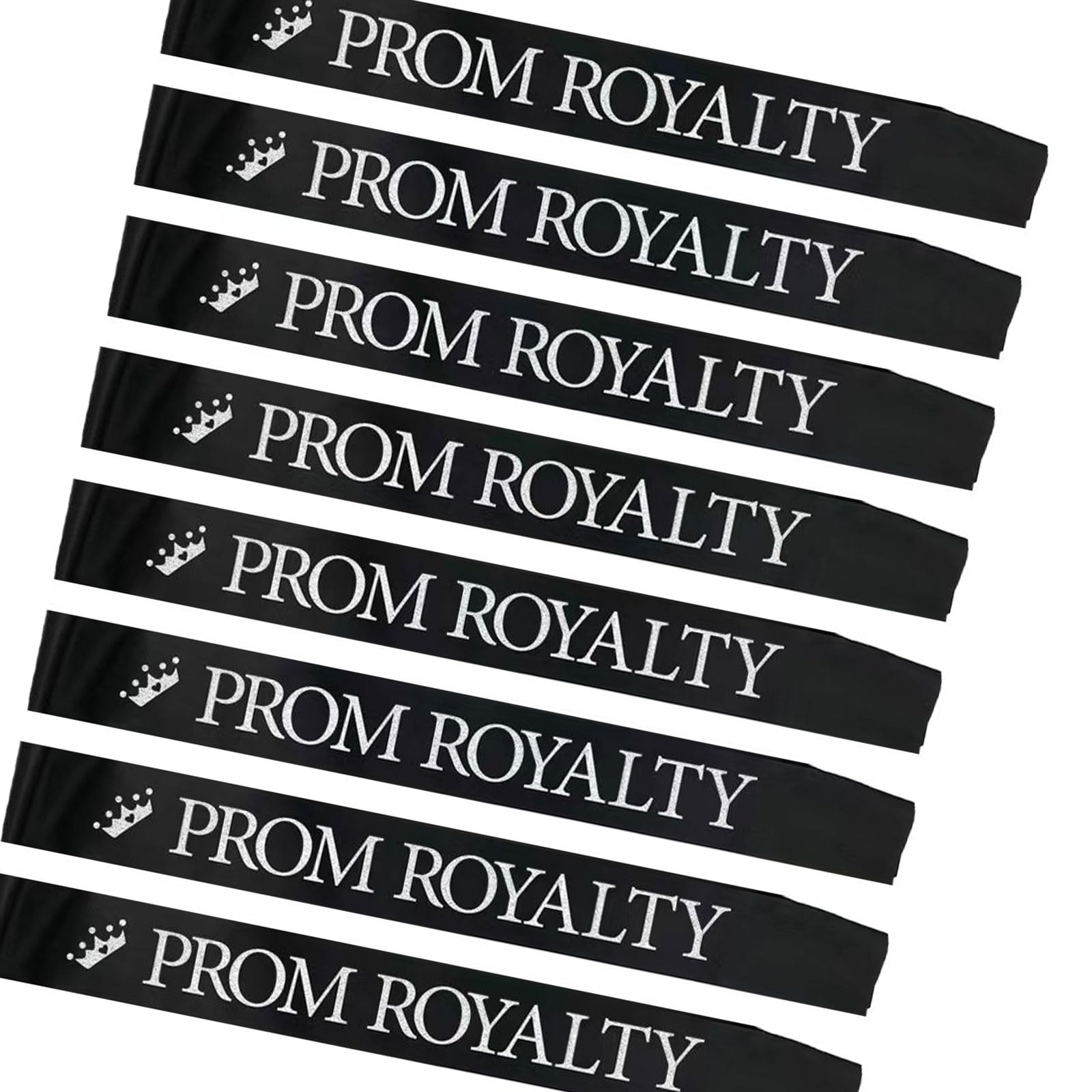 Amazon.com: NAUXIUDSJS Prom Royalty Sashes Black, Prom Royalty Sashes ...